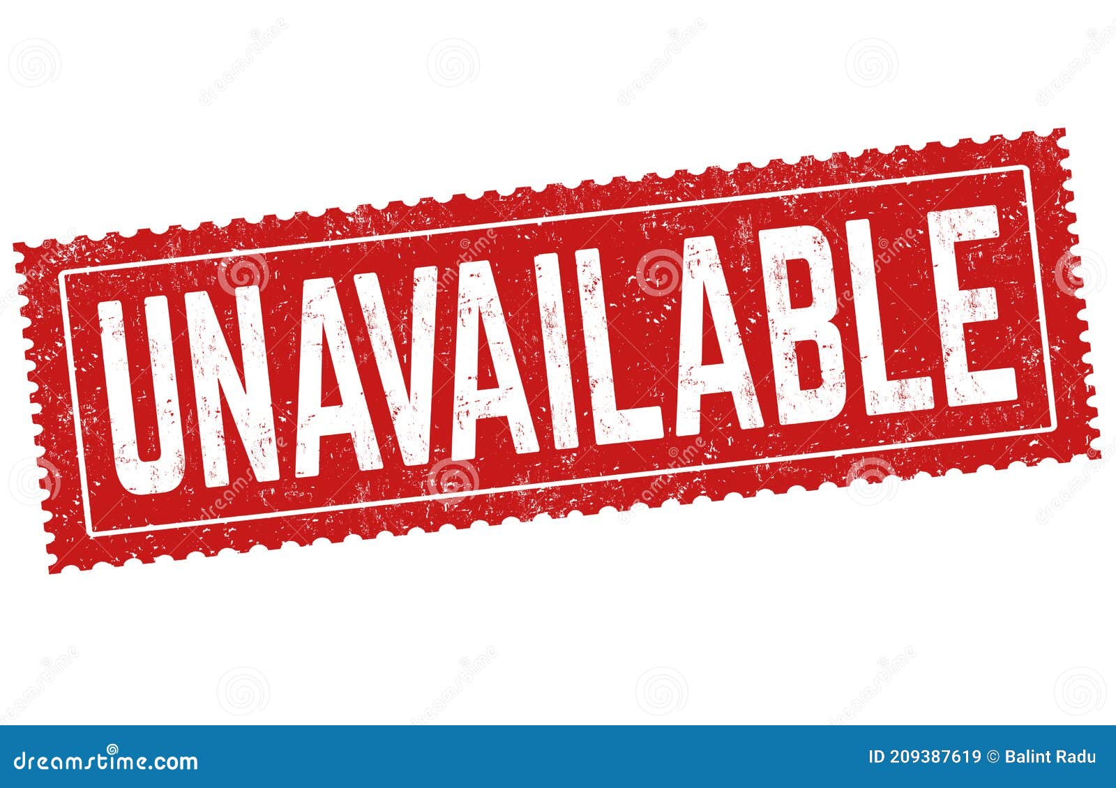 Unavailable Grunge Rubber Stamp Stock Vector - Illustration of closed ...