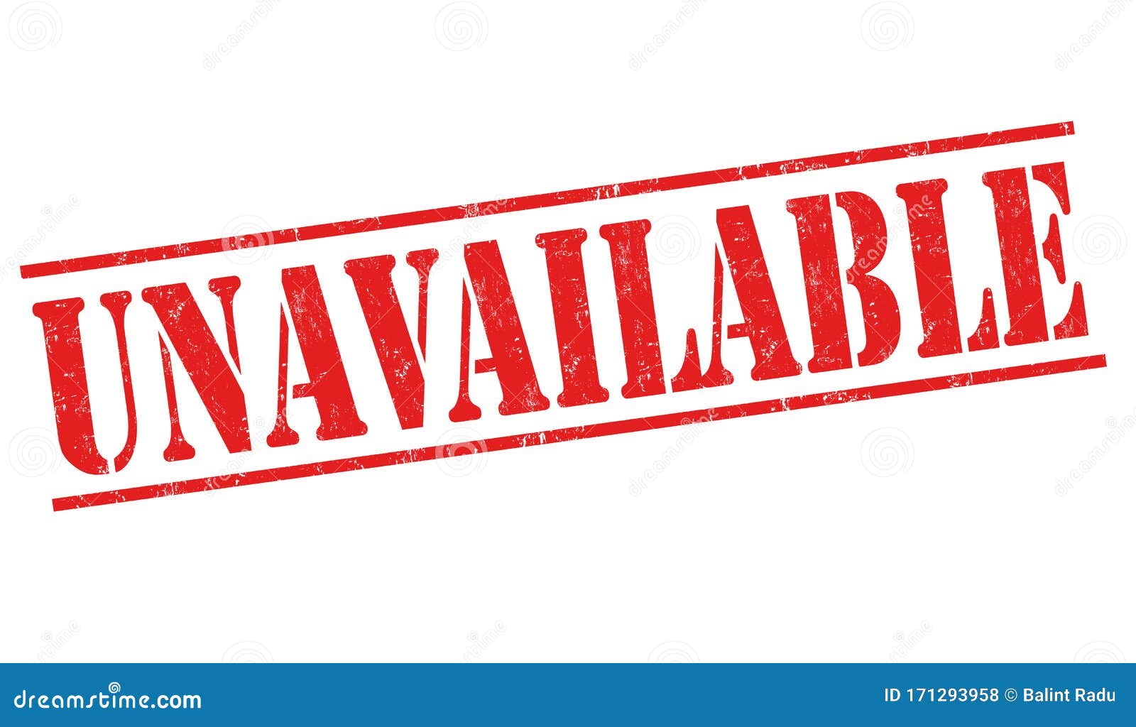 Unavailable sign or stamp stock vector. Illustration of service - 171293958