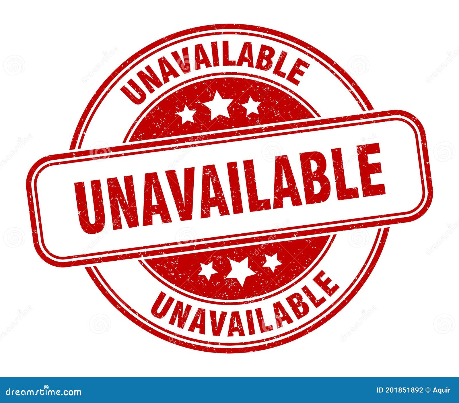 Unavailable Stamp. Unavailable Label. Round Grunge Sign Stock Vector ...