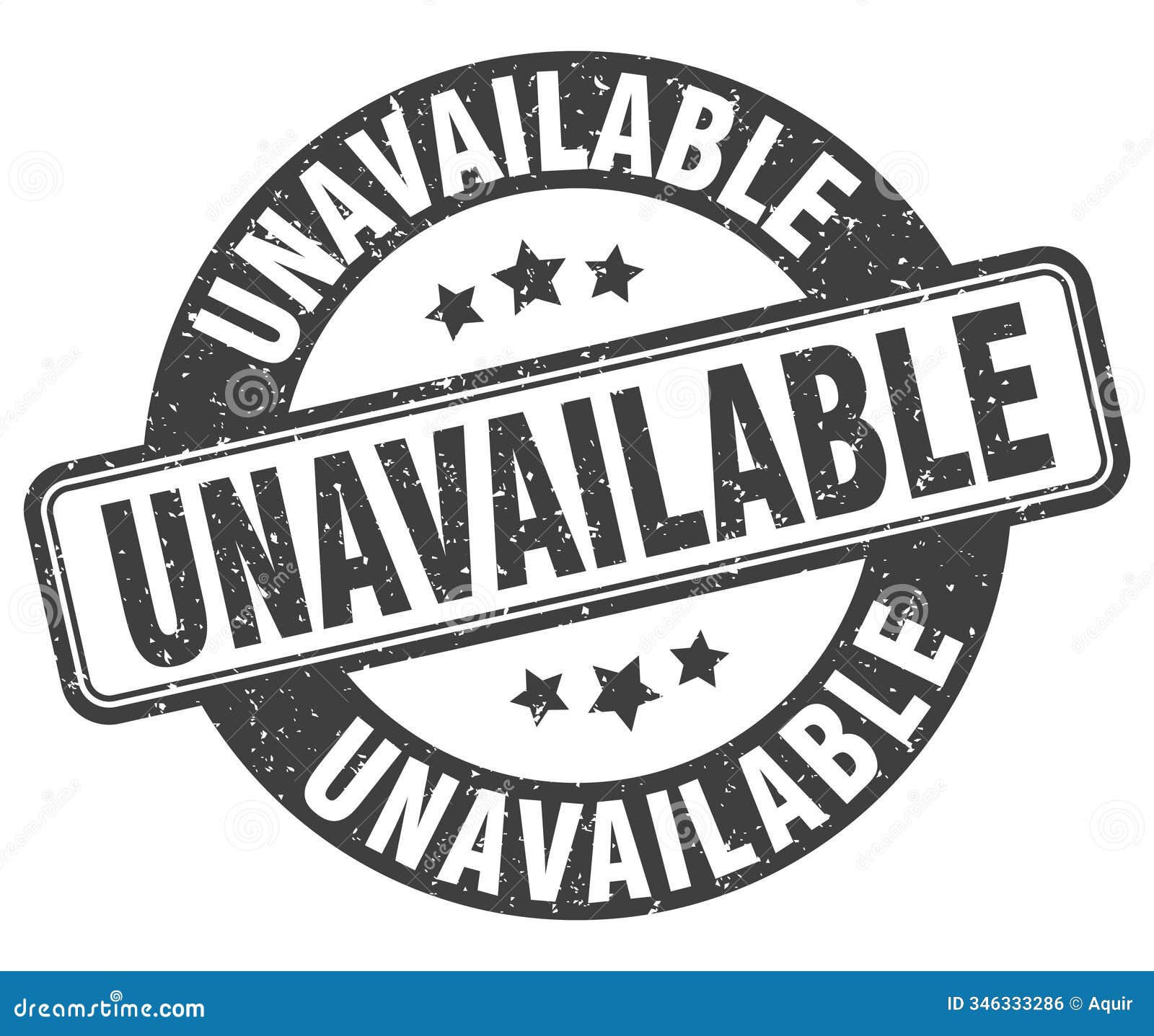 Unavailable Stamp. Unavailable Rectangular Stamp On White Background ...
