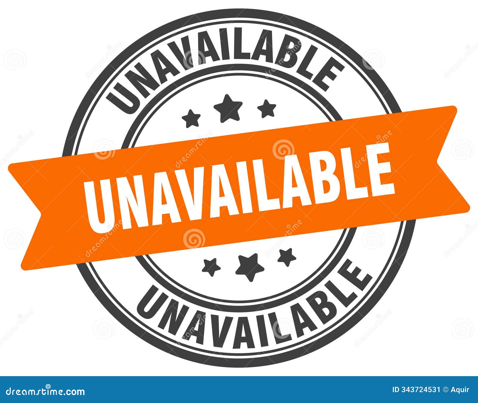 Unavailable Stamp. Unavailable Rectangular Stamp On White Background ...