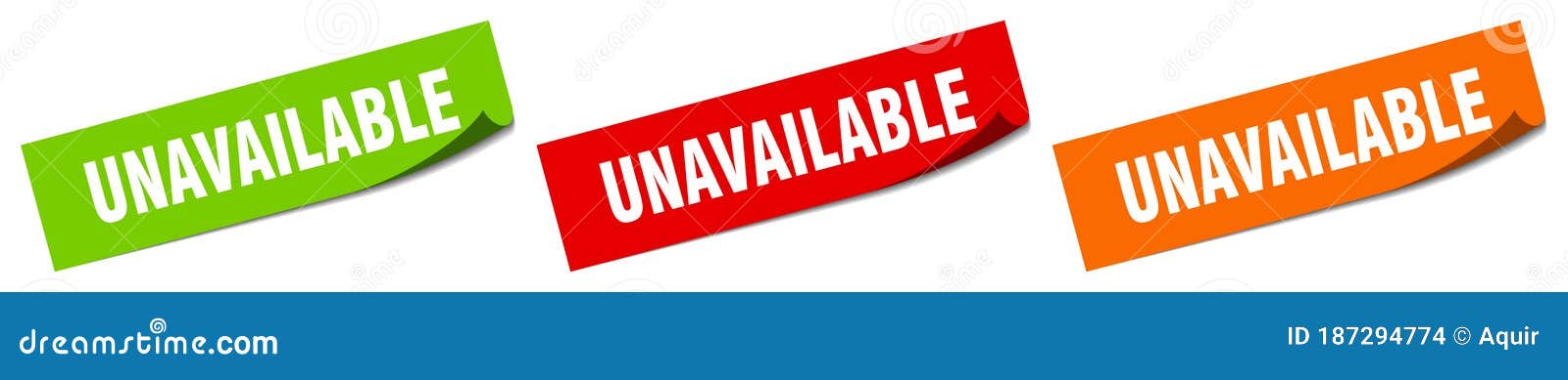 Unavailable Sticker. Unavailable Square Isolated Sign Stock Vector ...