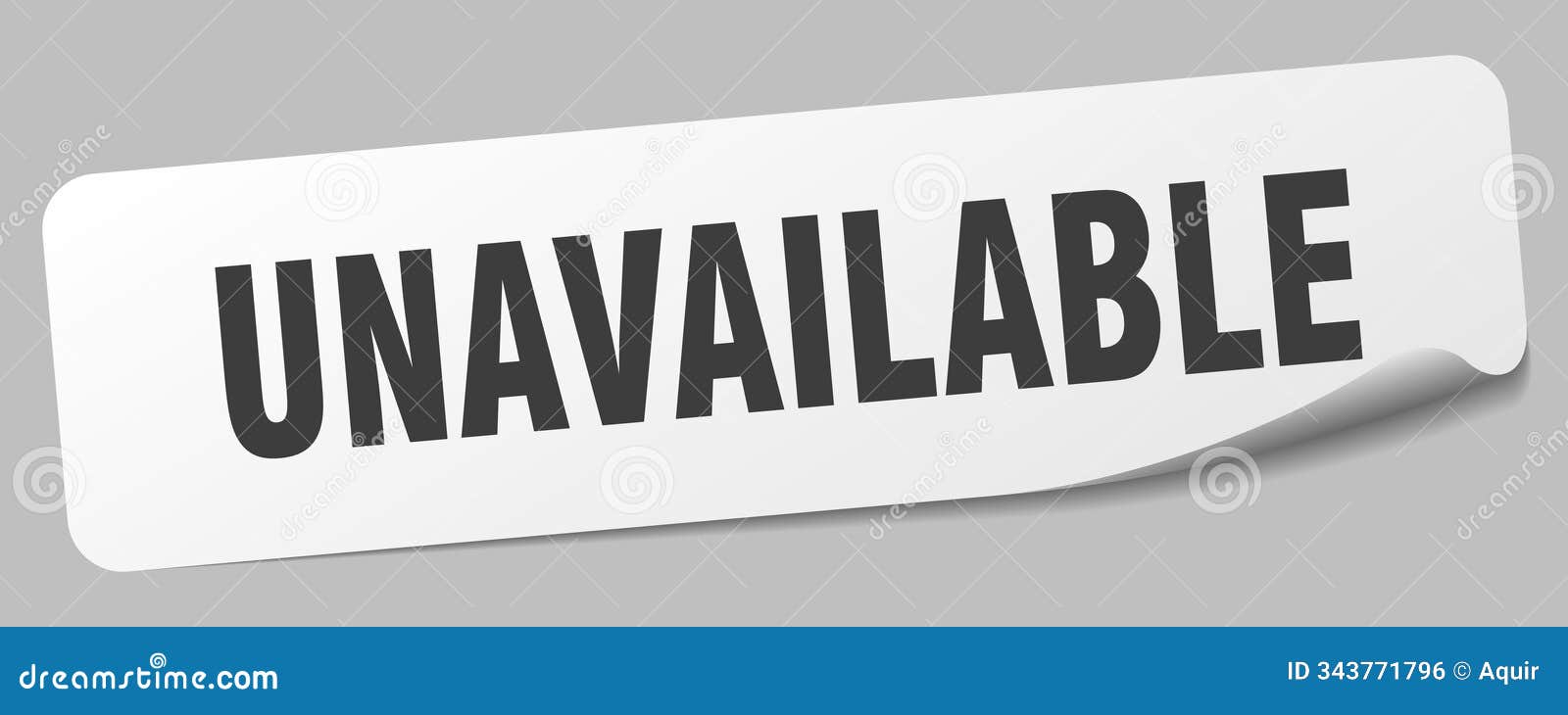 Unavailable Sticker. Unavailable Sign On Transparent Background Cartoon ...
