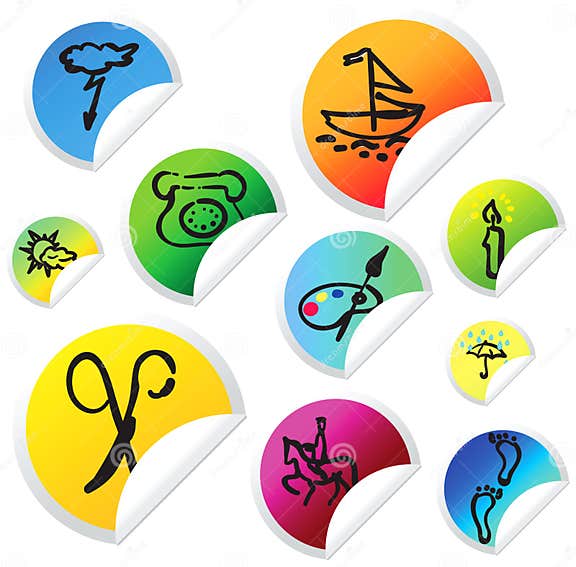 Unavailing icons stock vector. Illustration of mind, bubble - 7696431