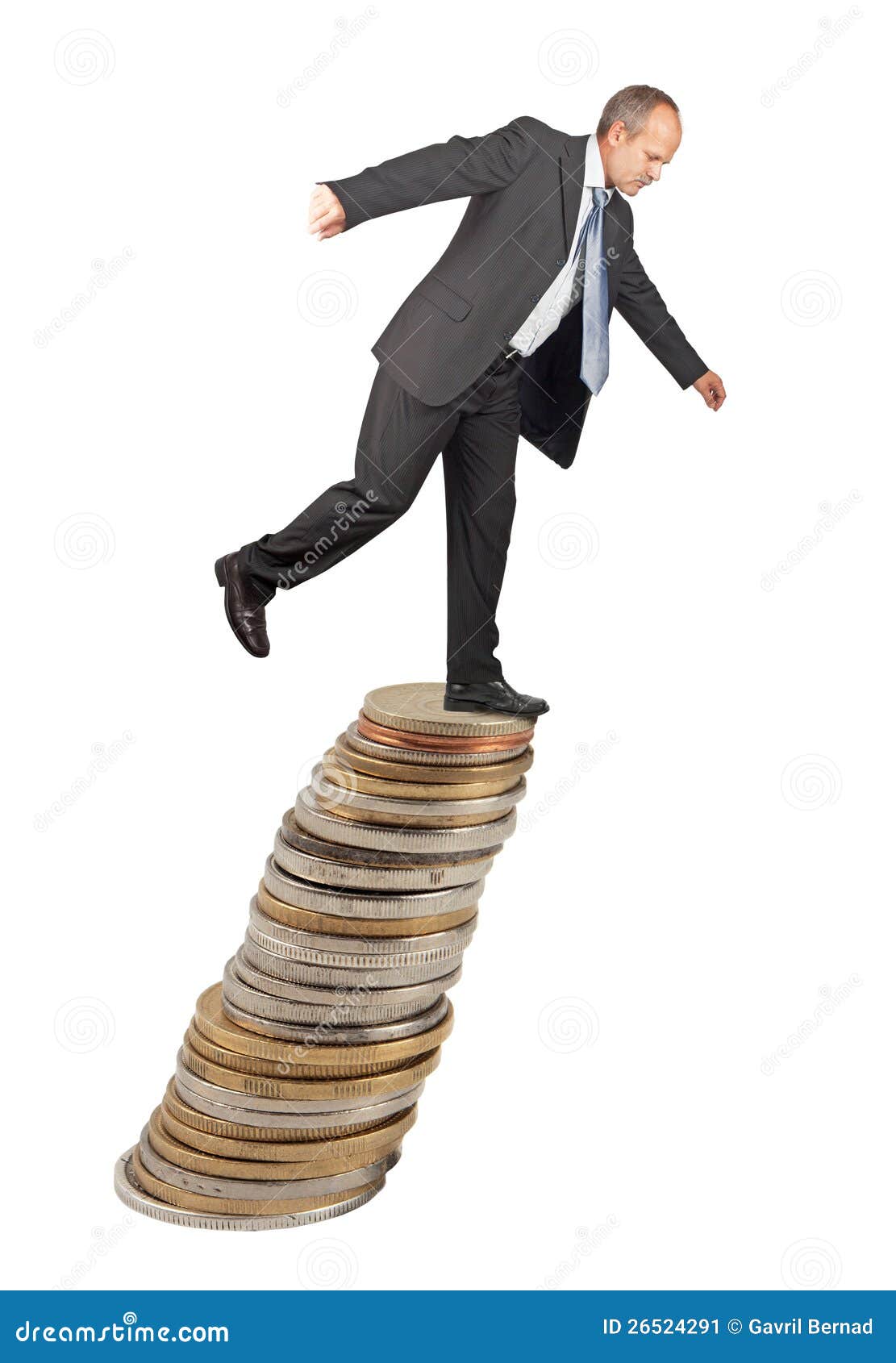 Unbalanced businessman stock image. Image of financial - 26524291