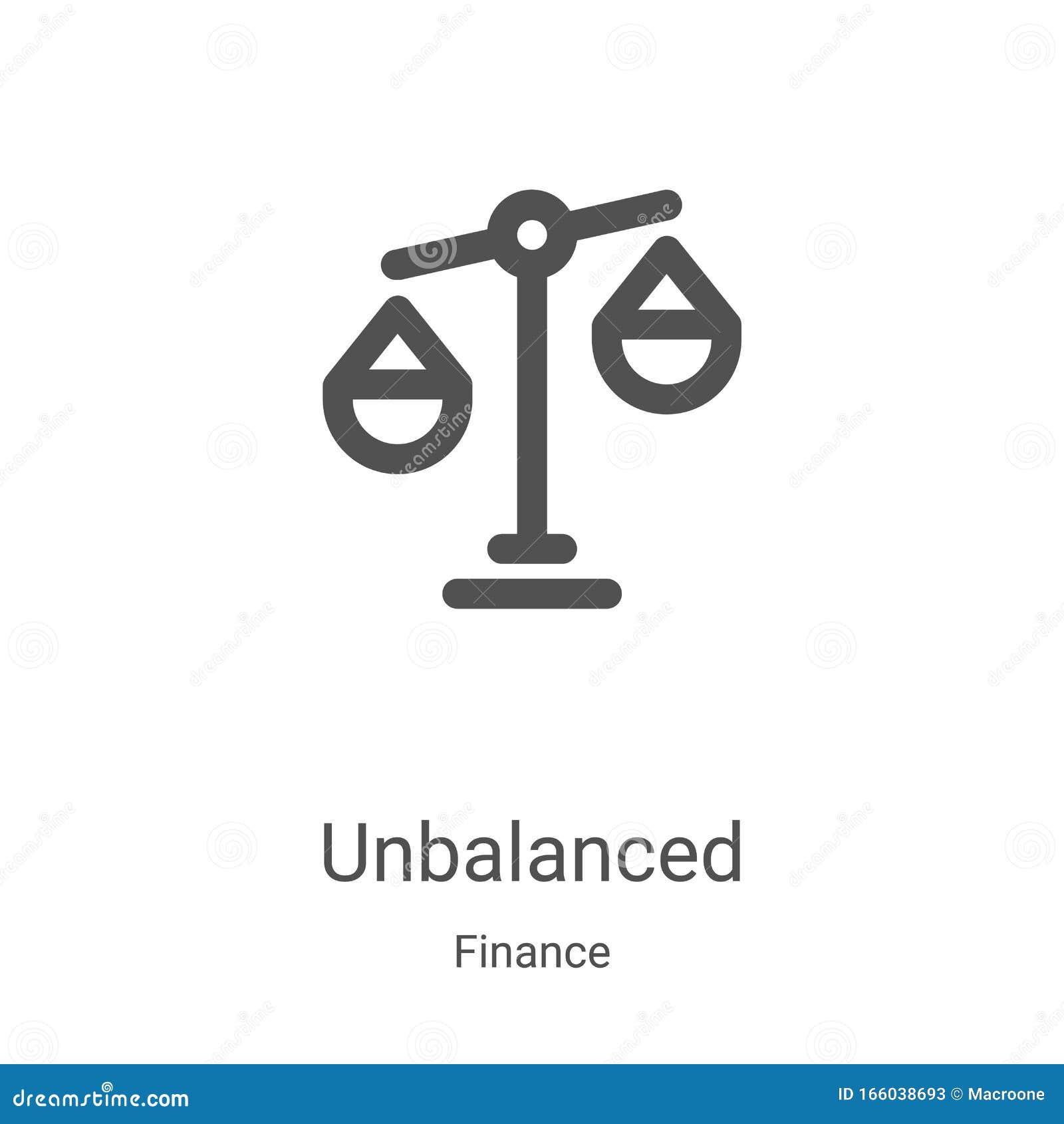 Unbalanced Icon Vector from Finance Collection. Thin Line Unbalanced ...