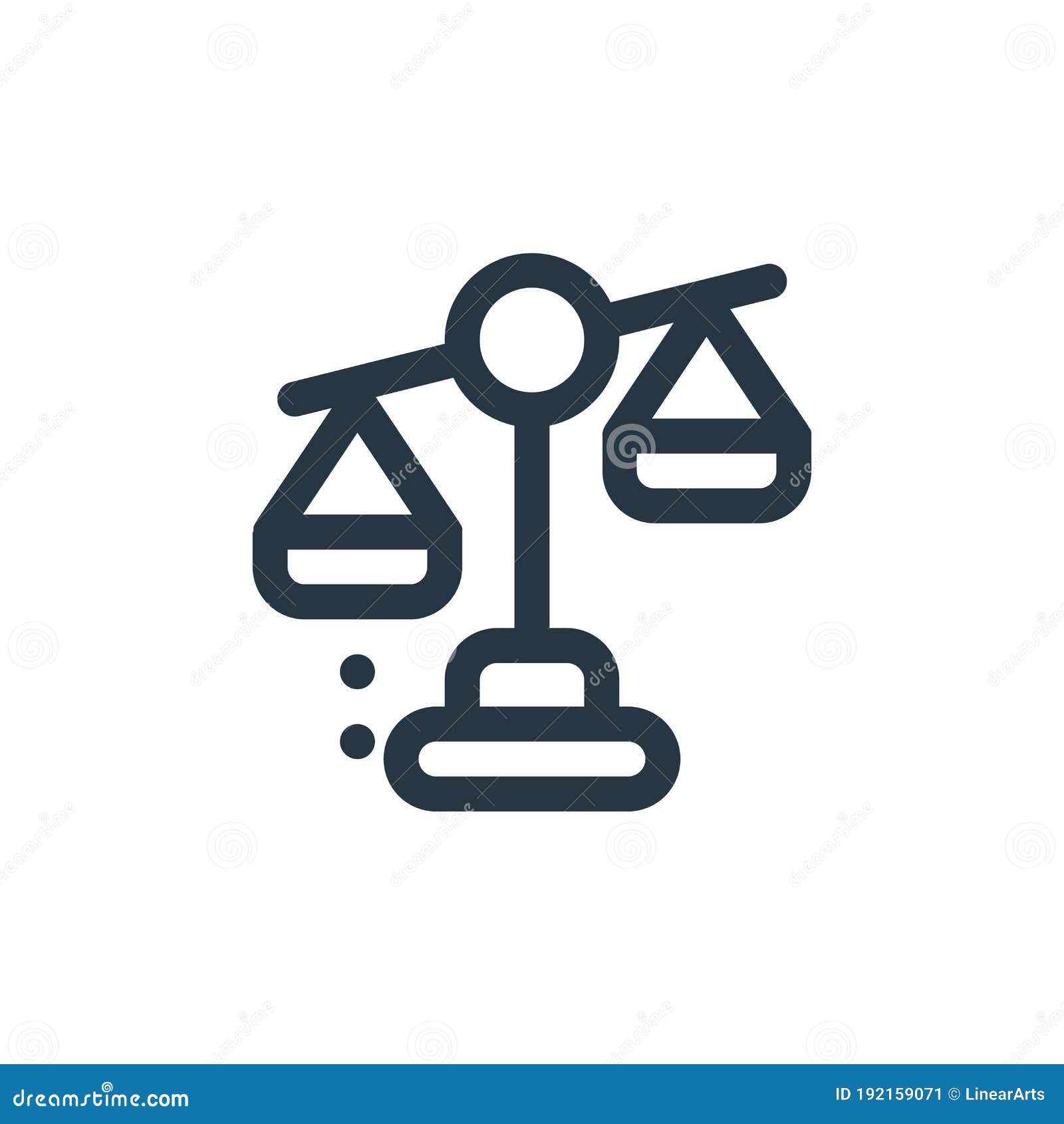 Unbalanced Icon Vector from Fintech Concept. Thin Line Illustration of ...