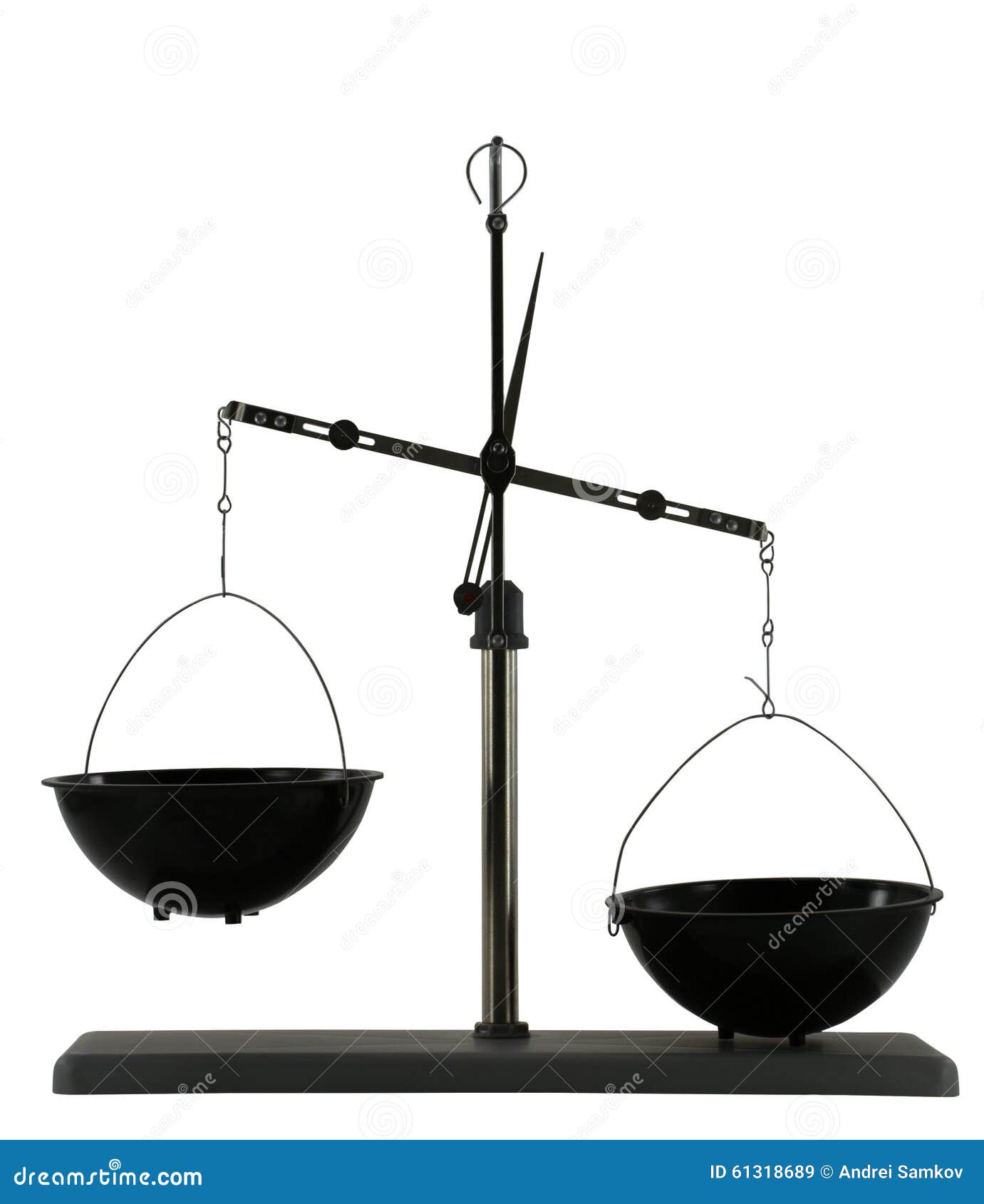 Unbalanced Scales on the White Background Stock Image - Image of ...