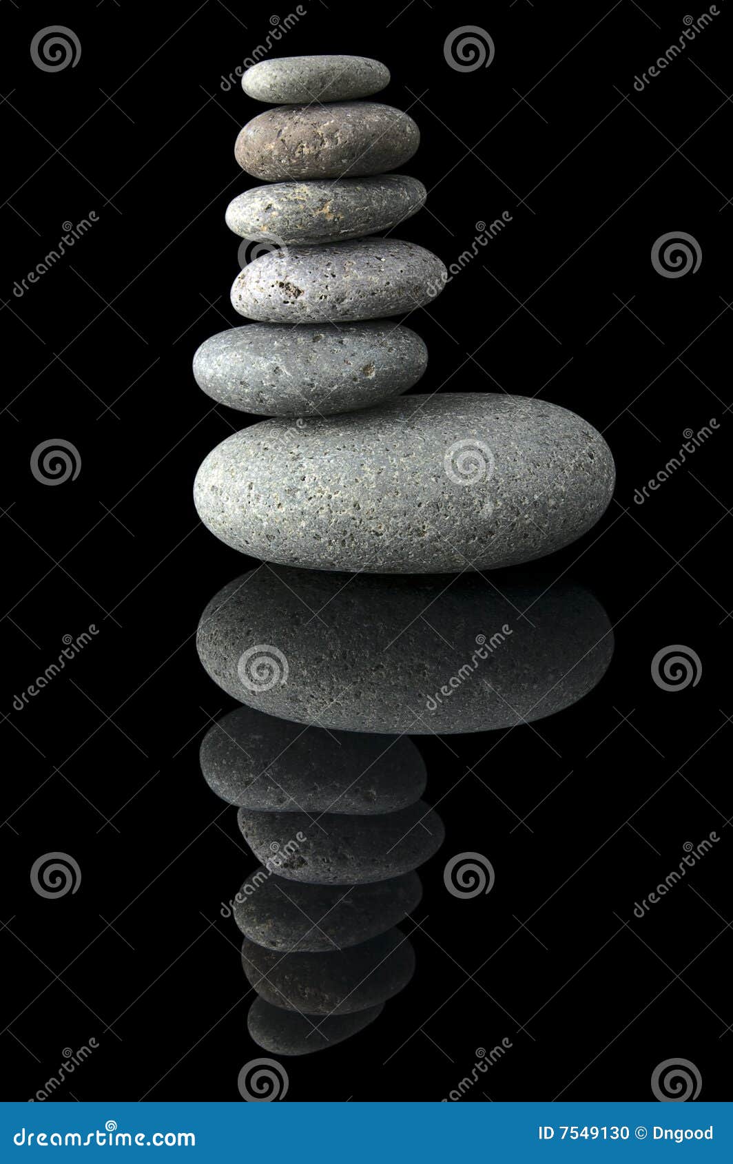 Unbalanced Stone Stack stock photo. Image of towering - 7549130
