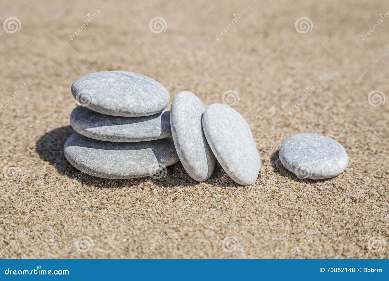 Unbalanced stones on beach stock photo. Image of nature - 70852148