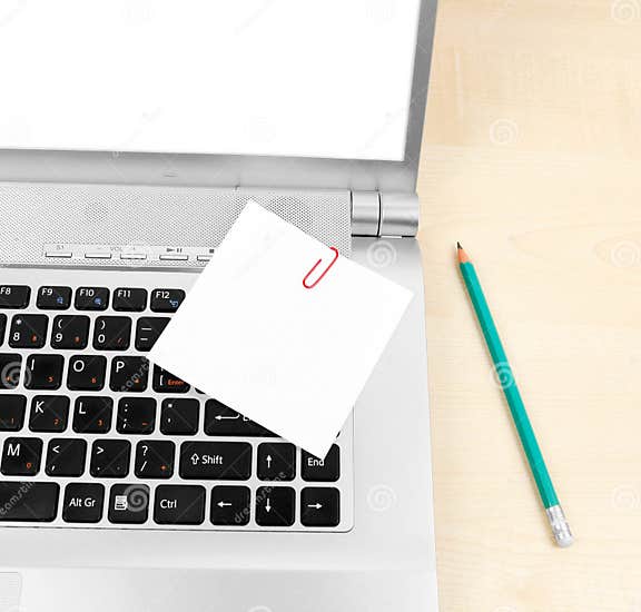 Unbelegte Anmerkung stockbild. Bild von kennsatz, anmerkung - 23405843