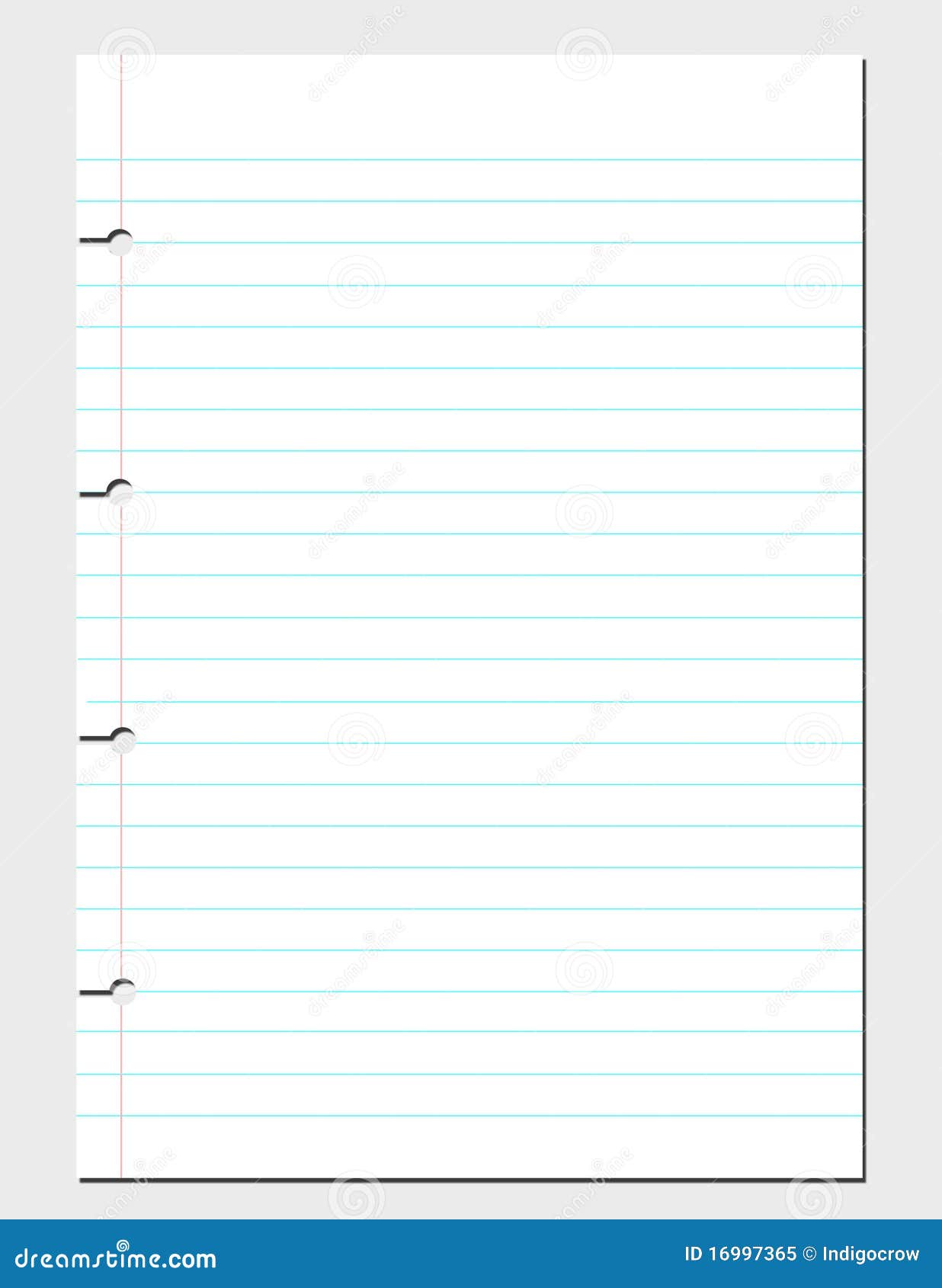 Unbelegtes Notizbuch-Blatt stock abbildung. Illustration von büro ...