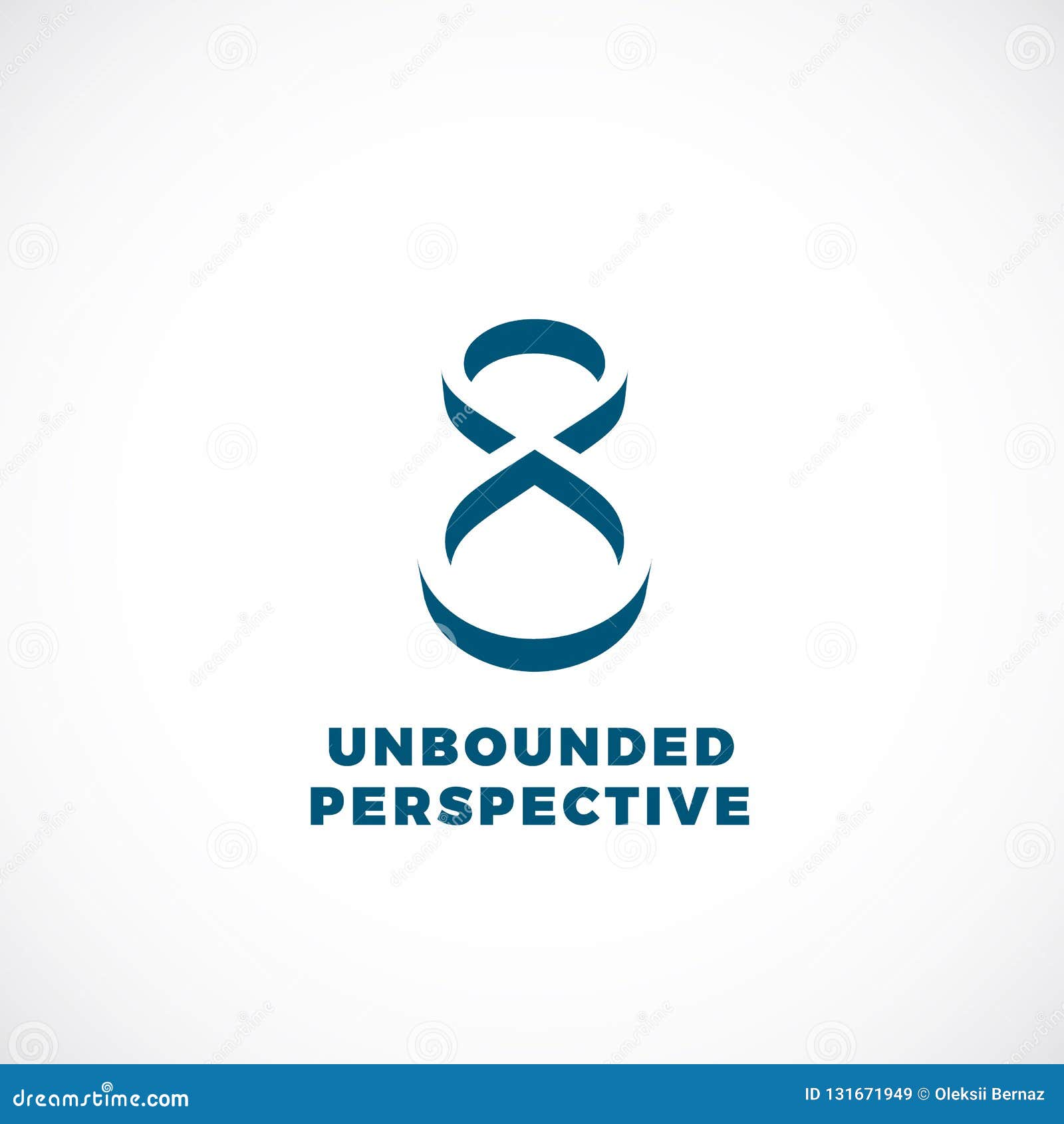 Unbounded Perspective Abstract Concept. Vector Emblem, Sign or Logo ...