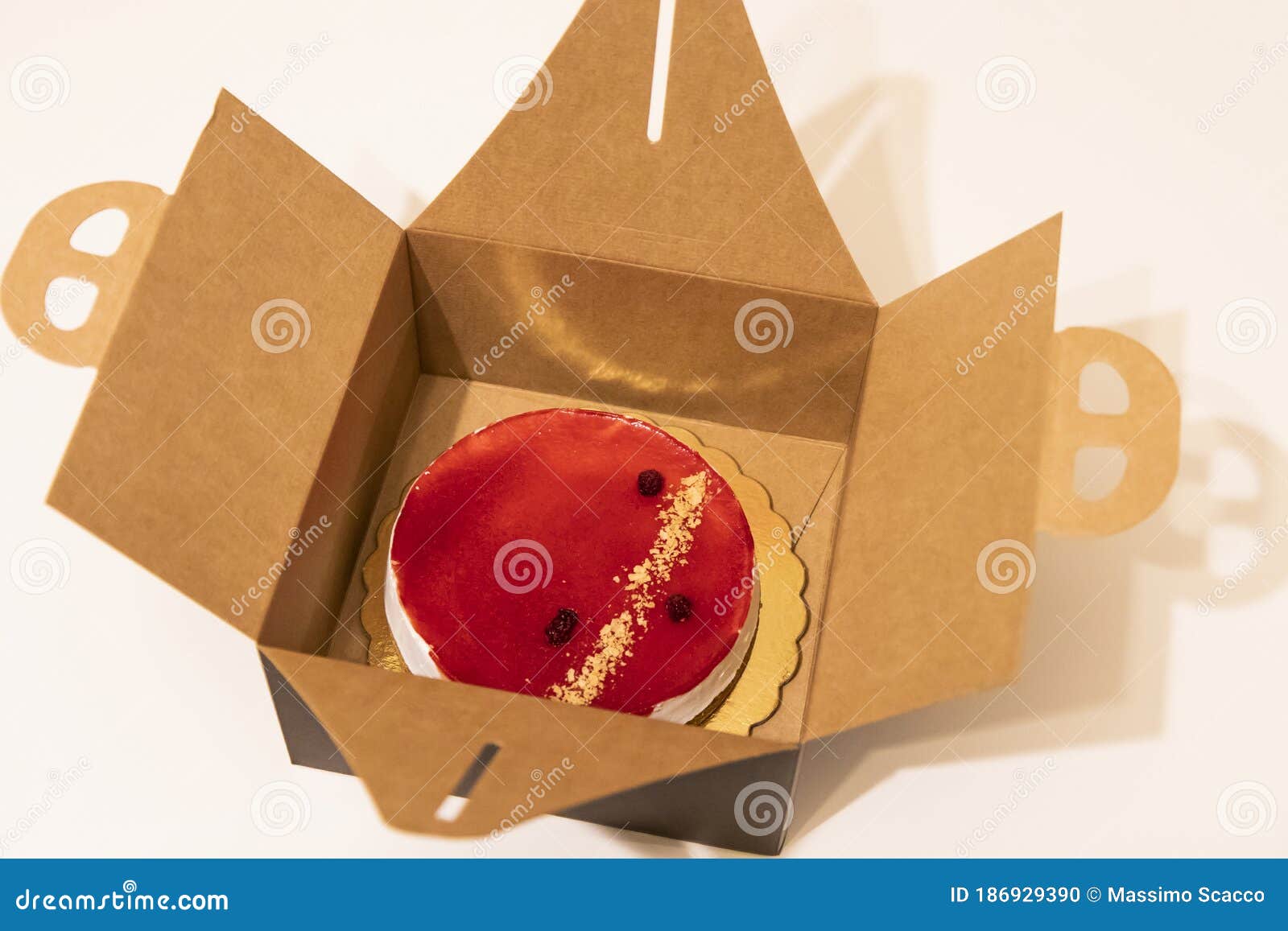 Unboxing a Cheesecake from Its Packaging Stock Photo - Image of ...