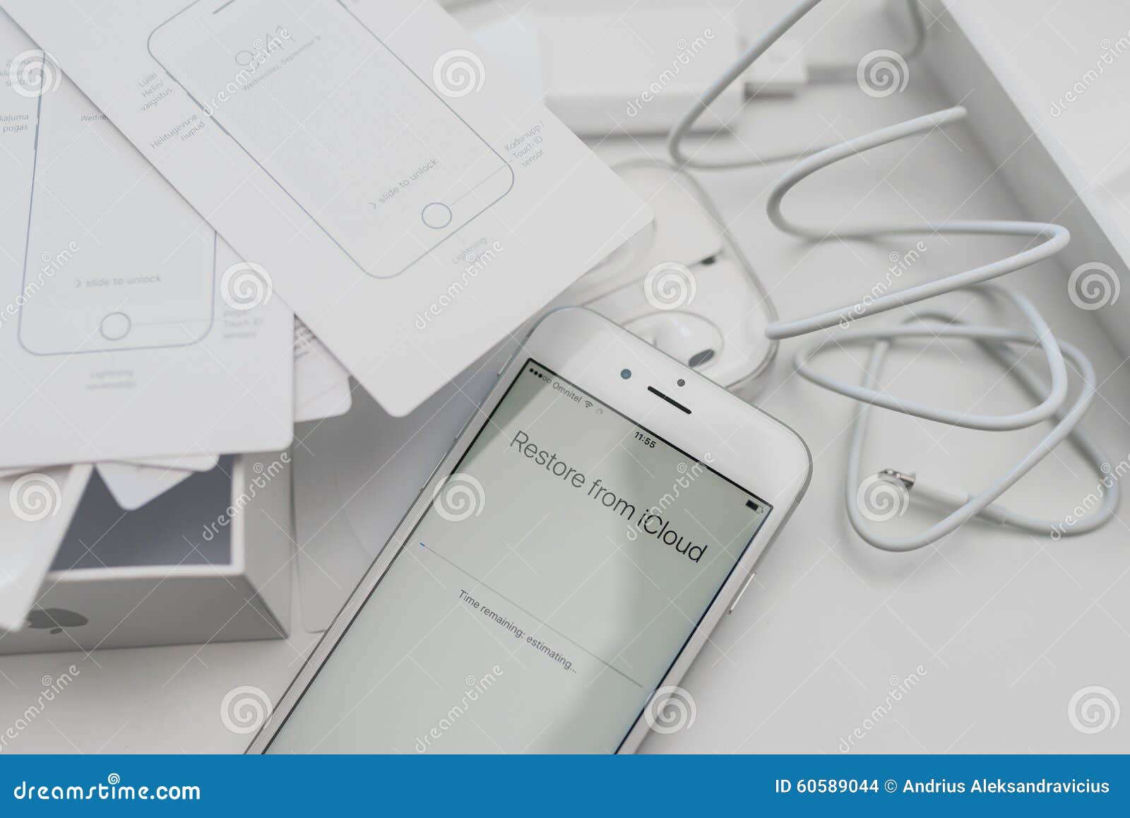 Unboxing New Apple IPhone 6S Smartphone Editorial Stock Image - Image ...