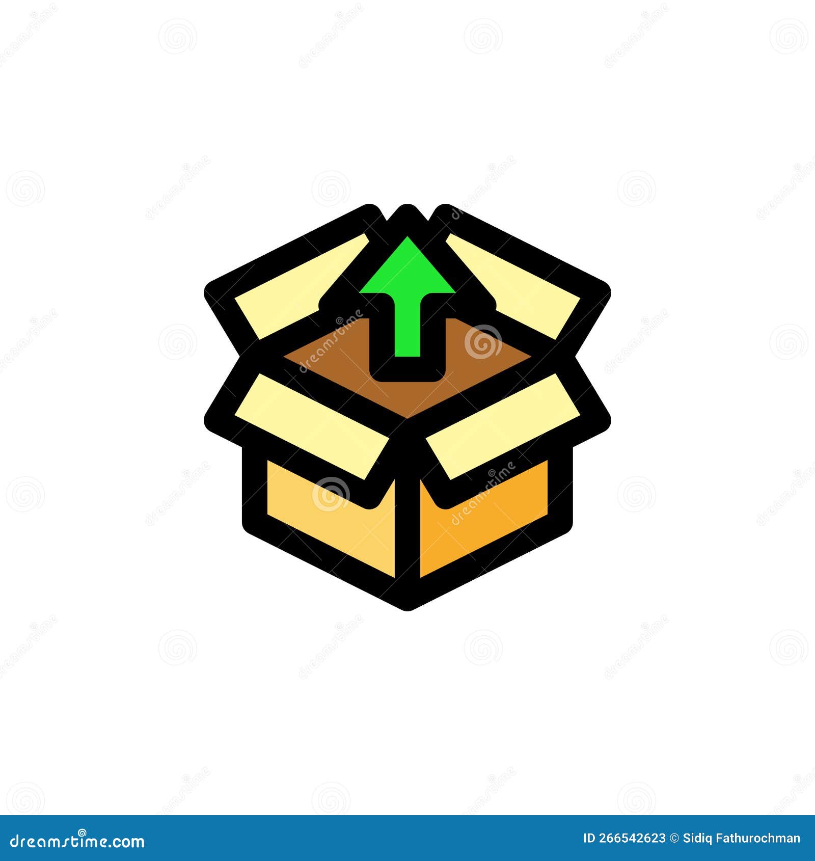 Unboxing Icon Cartoon Vector | CartoonDealer.com #266542623