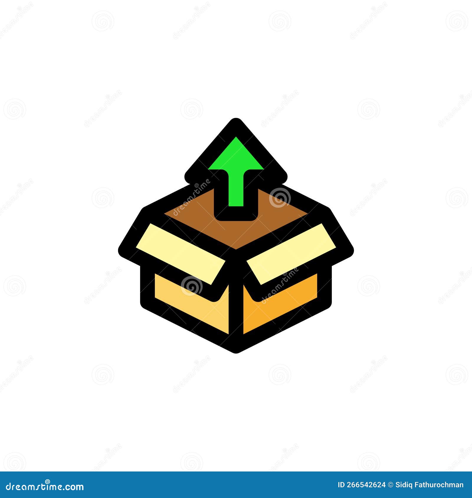 Unboxing Icon stock vector. Illustration of ecommerce - 266542624