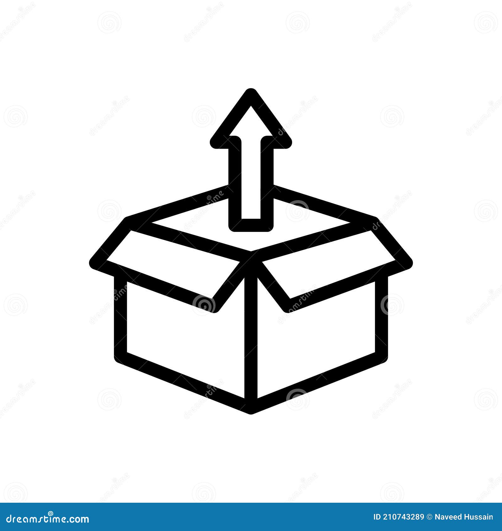 Unboxing stock vector. Illustration of unpack, design - 210743289