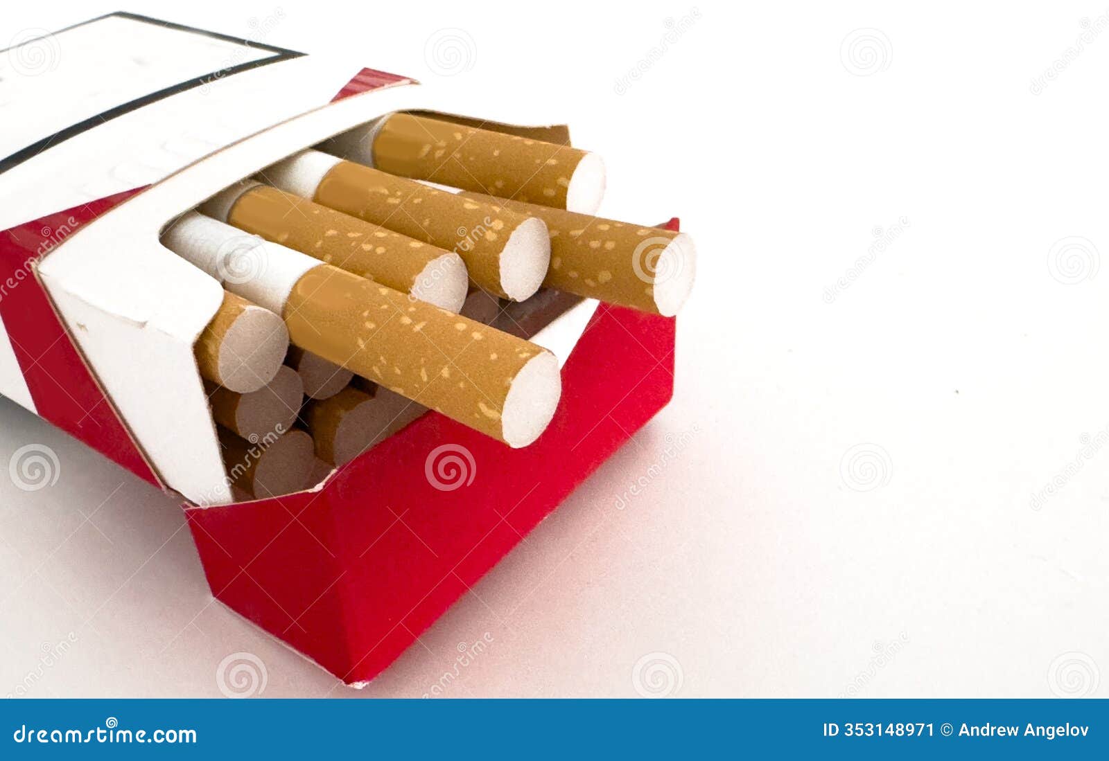 Unbranded Cigarette Pack with Empty Background Stock Image - Image of ...