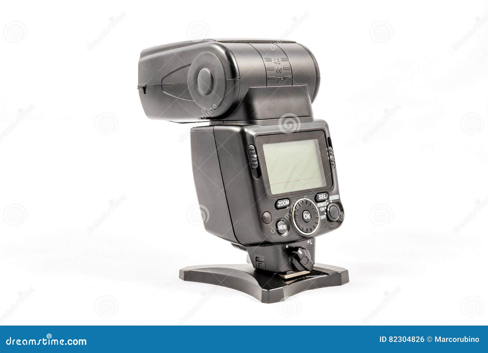 Unbranded External Flash Unit for DSLR Camera Stock Photo - Image of ...