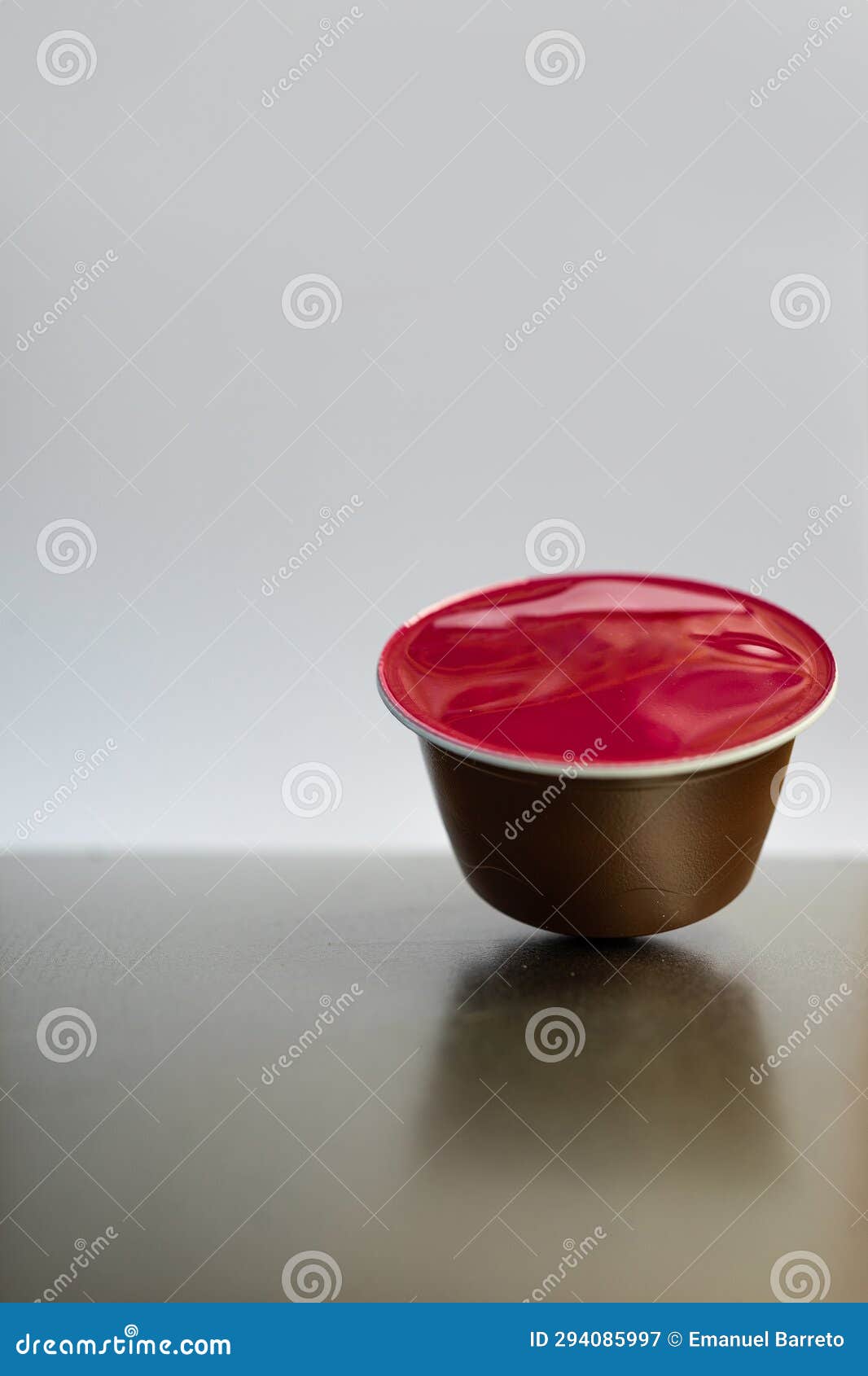 Unbranded Generic Coffee Capsules for Logo Mock-Up on White Background ...