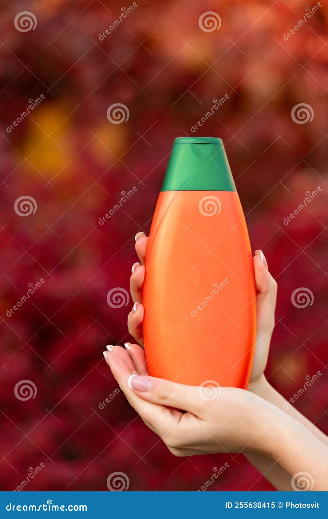 Unbranded Shampoo Bottle with Copy Space. Skincare Stock Image - Image ...