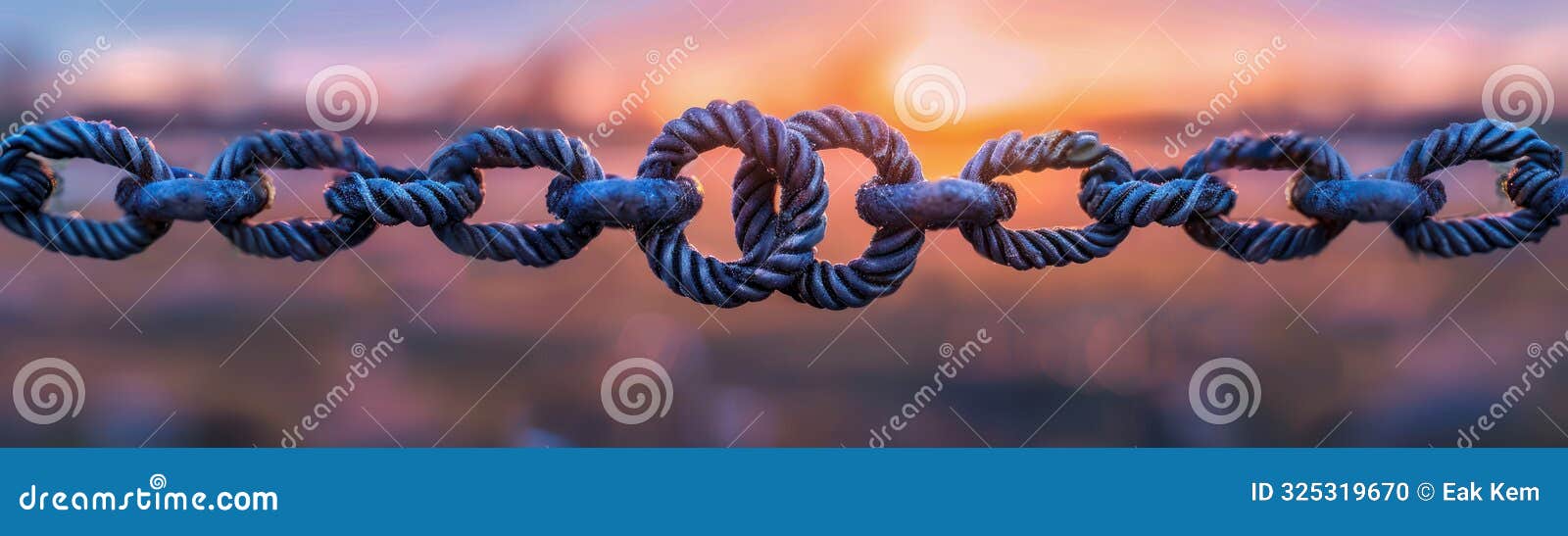 Unbreakable Bond a Chain Link Symbol of Devoted Union, Heartfelt ...