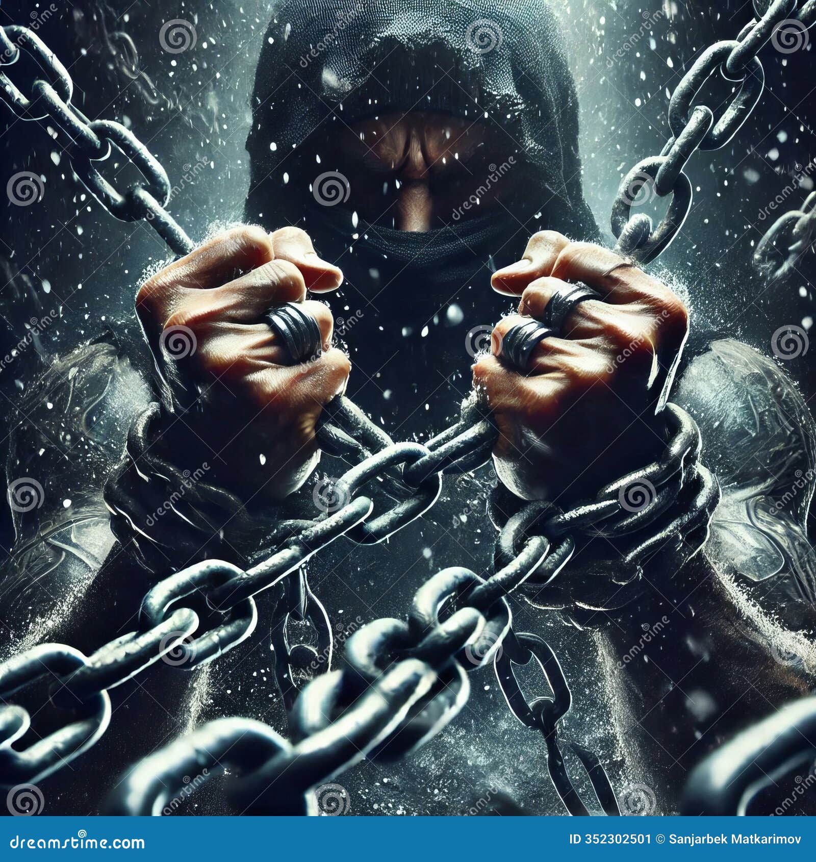 Unbreakable Chain an Unbreakable Chain Symbolizing Strength and Stock ...