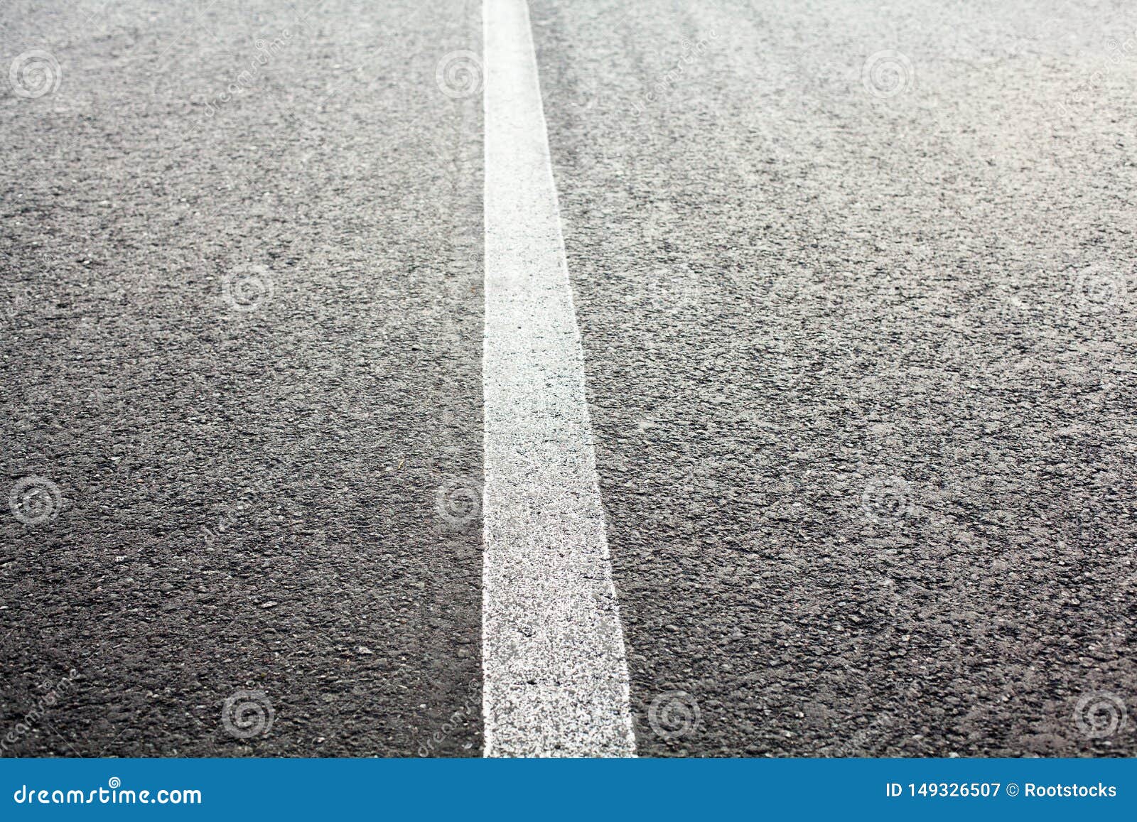 Unbroken White Road Marking Line Stock Image - Image of close, carriage ...