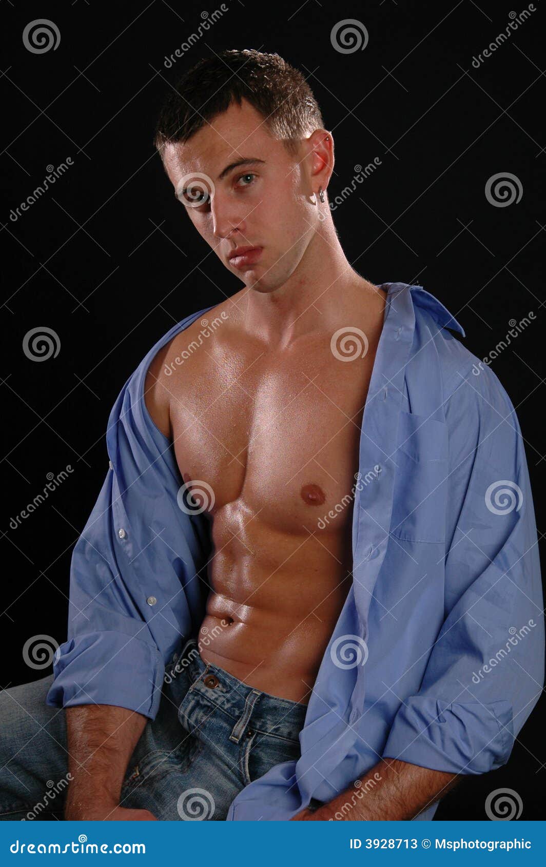 Unbuttoned stock image. Image of male, buffed, jeans, unbuttoned - 3928713