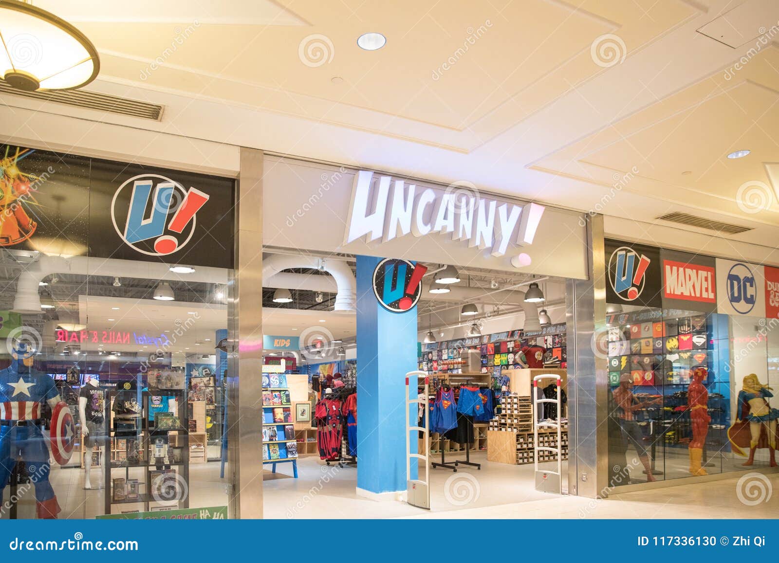 Uncanny! store front editorial image. Image of design - 117336130