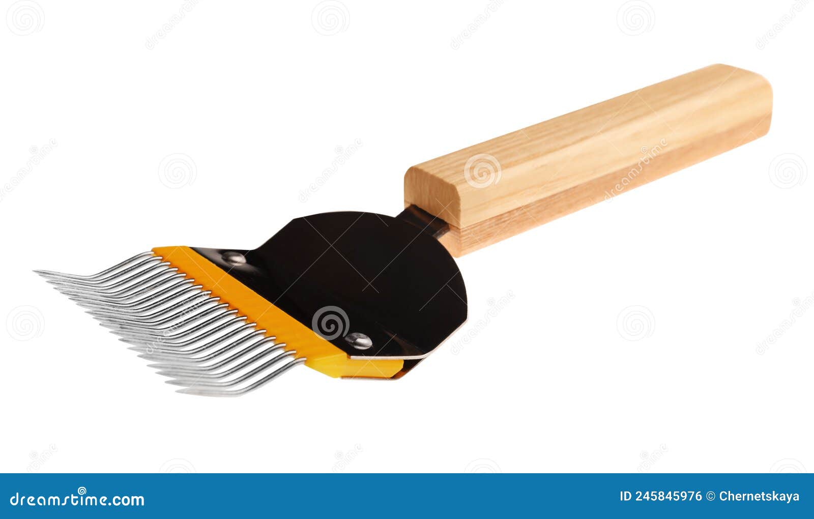 Uncapping Fork Isolated on White. Beekeeping Tool Stock Photo - Image ...