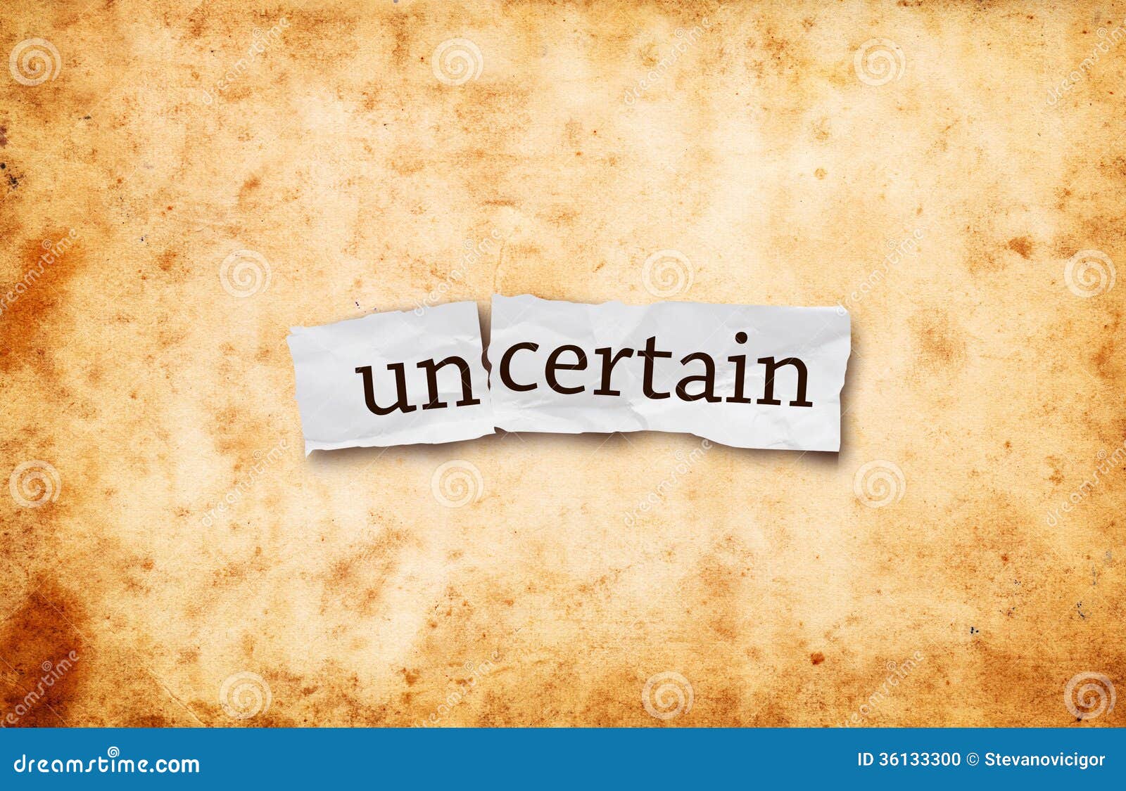 Uncertain concept stock photo. Image of retro, insecurity - 36133300