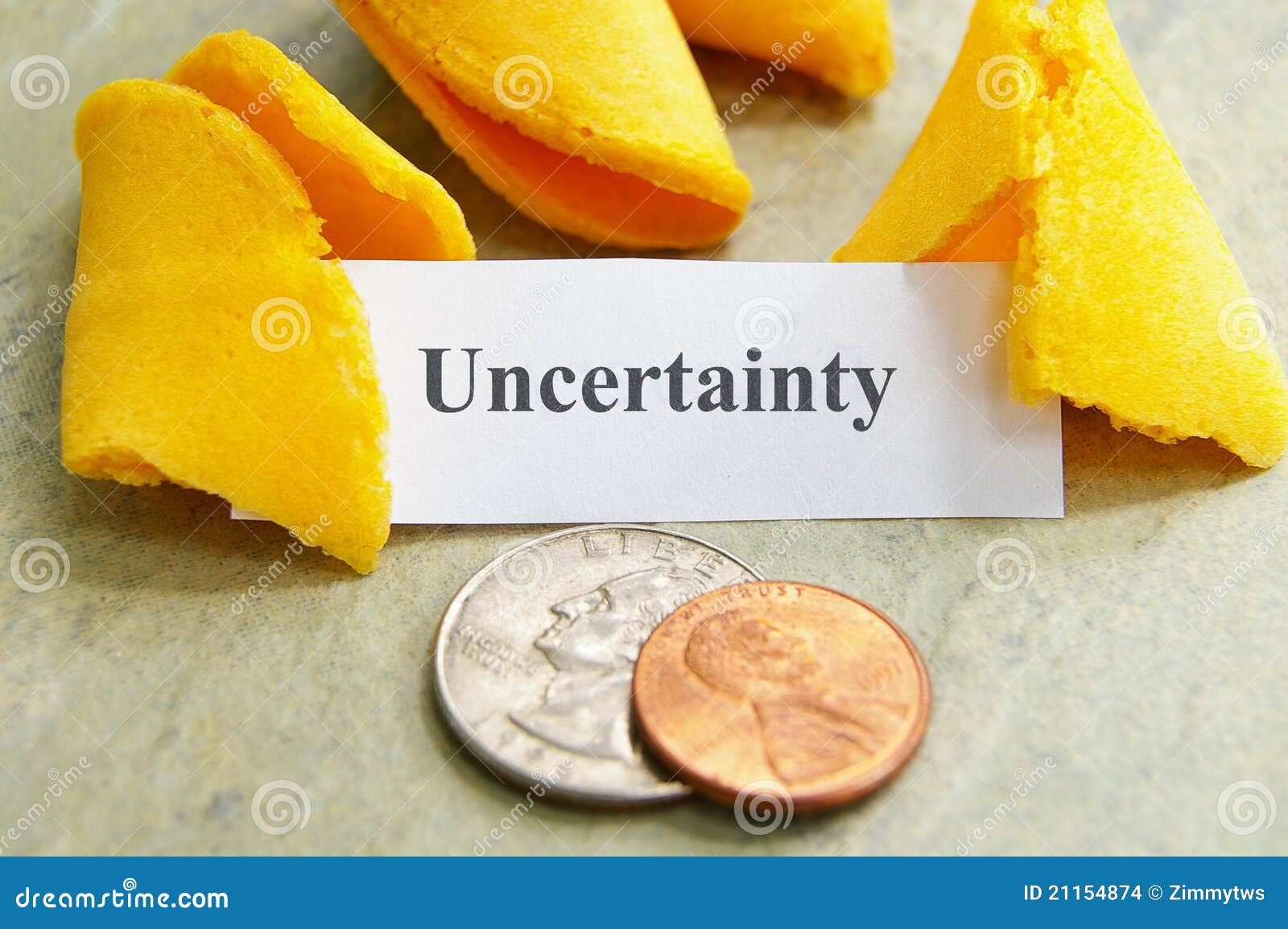 Uncertain future stock photo. Image of debt, cookie, financial - 21154874