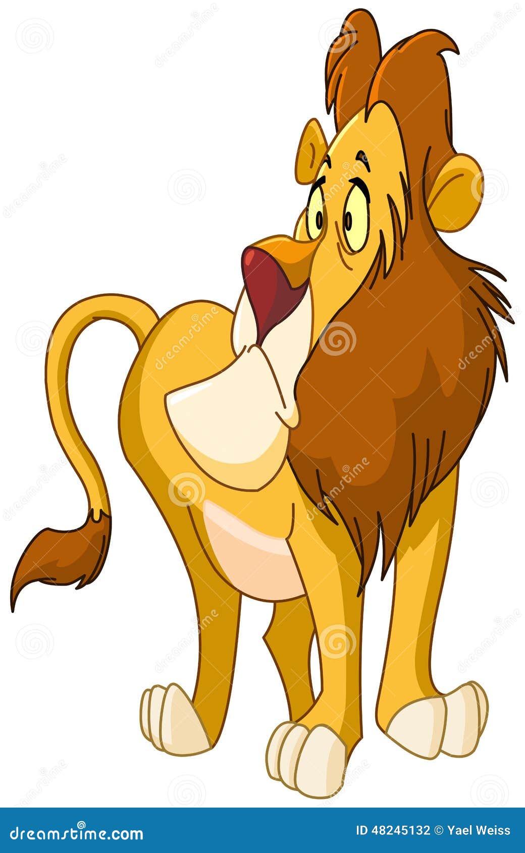 Lion Confused Emoji. Wild Animal Is Perplexed Emotions. Beast Surprise ...