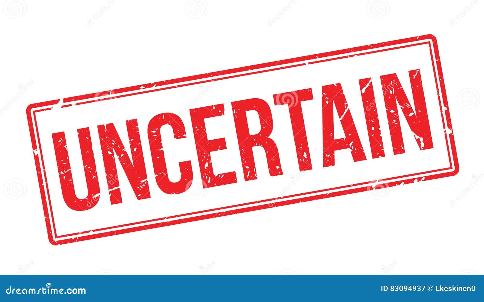 Uncertain rubber stamp stock illustration. Illustration of puzzled ...