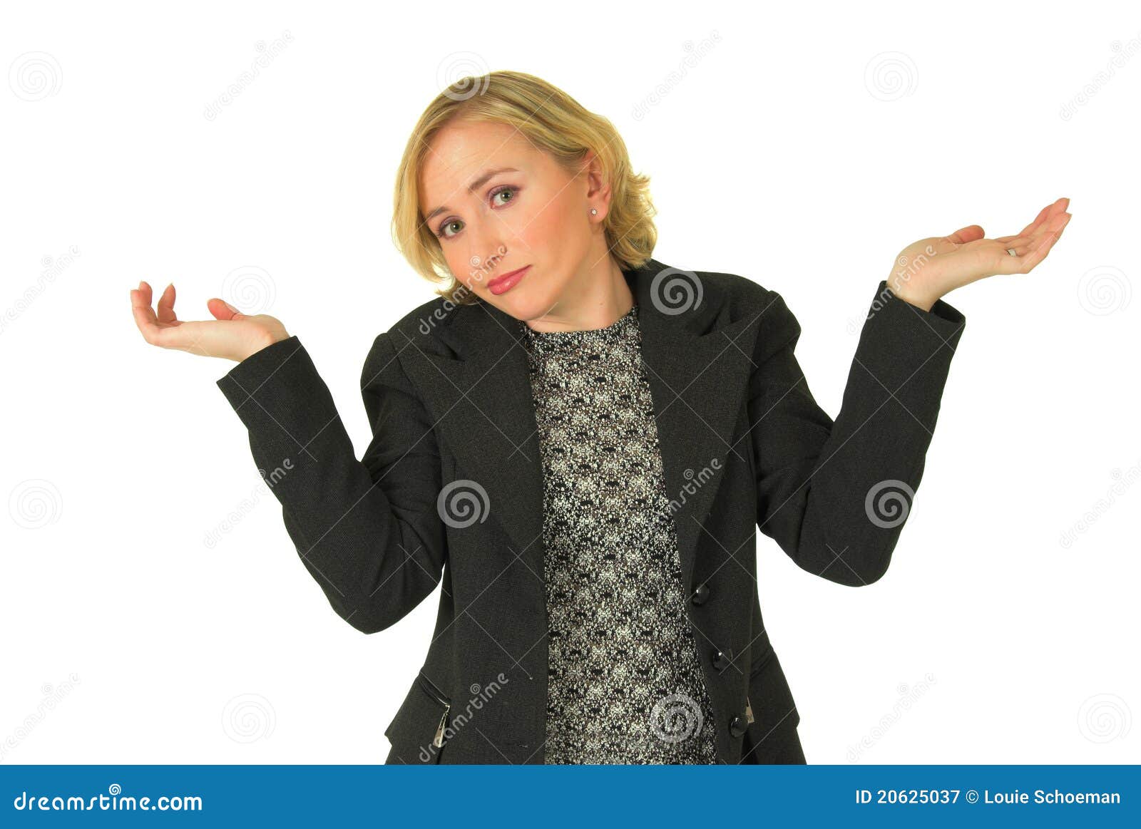 Uncertain young woman stock image. Image of details, half - 20625037