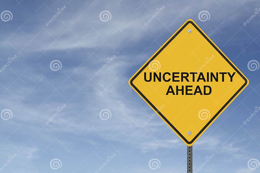 Uncertainty Ahead stock photo. Image of future, metal - 22993380
