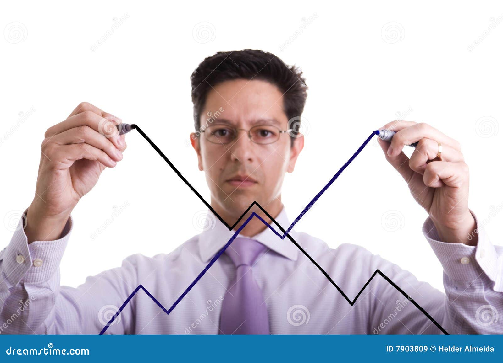 Uncertainty Market Evolution Stock Image - Image of finance, economy ...