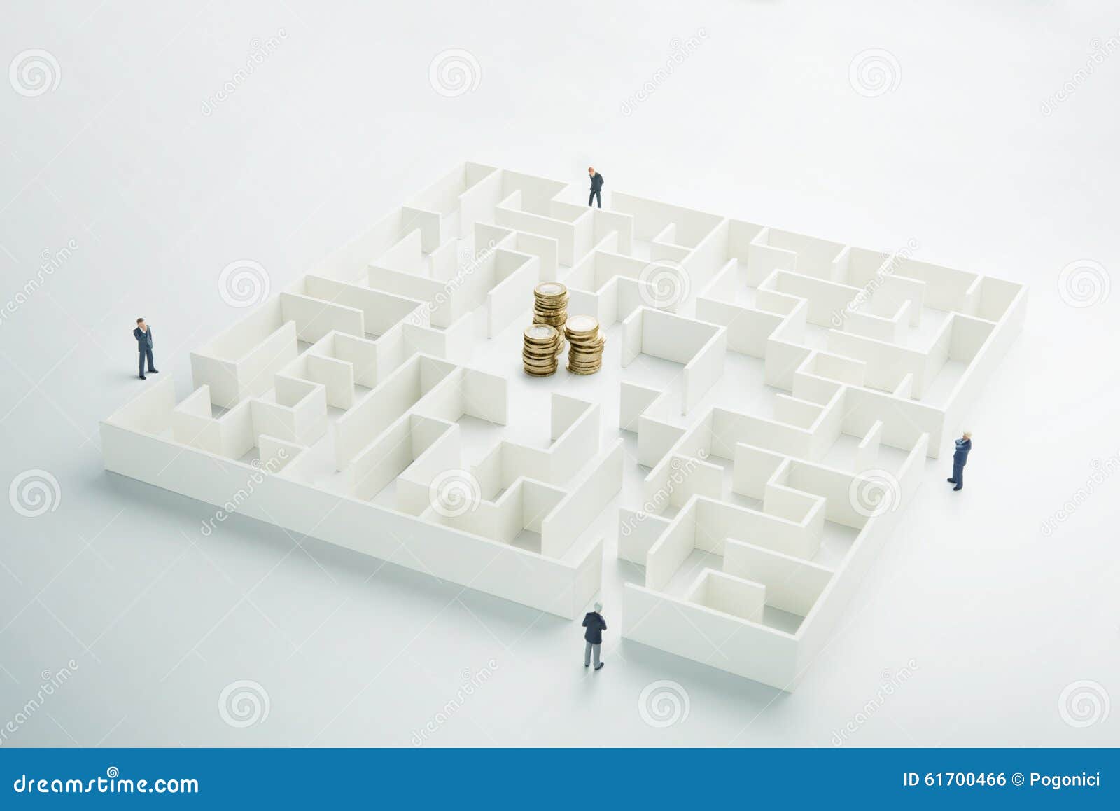 The Uncertainty of Money and Business Stock Illustration - Illustration ...