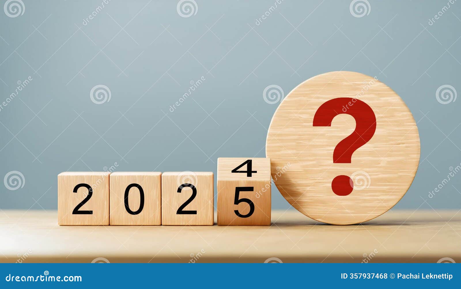 2025 Uncertainty and Questions: Wooden Blocks with Question Mark Icon ...