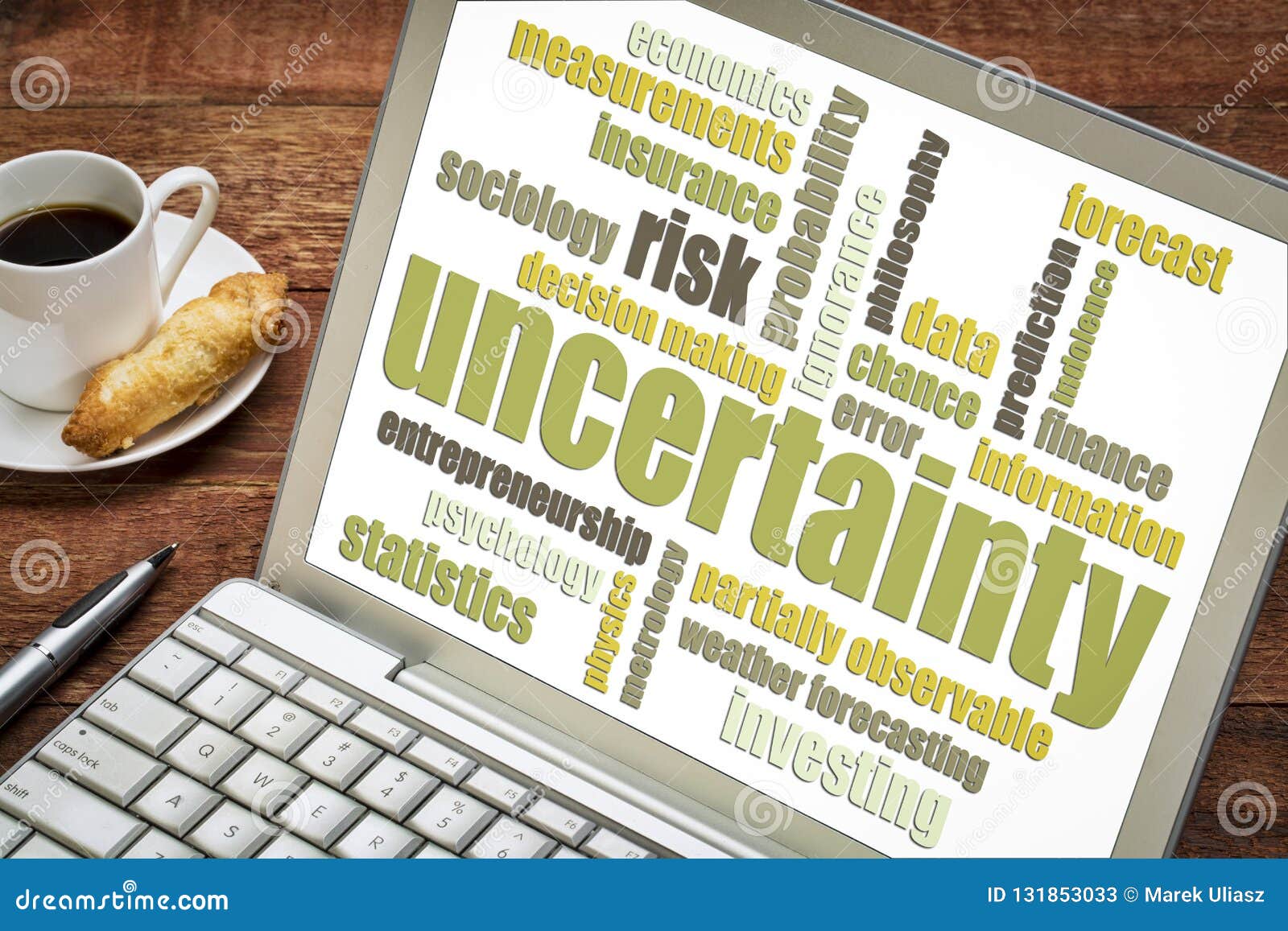 Uncertainty and Risk Word Cloud Stock Image - Image of risk, decision ...