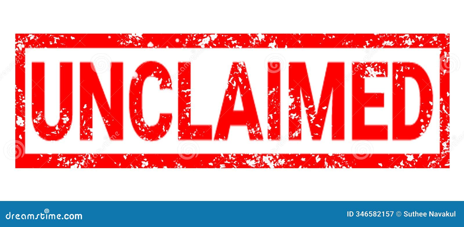 Unclaimed Red Rubber Stamp on White Background. Unclaimed Stamp Sign ...
