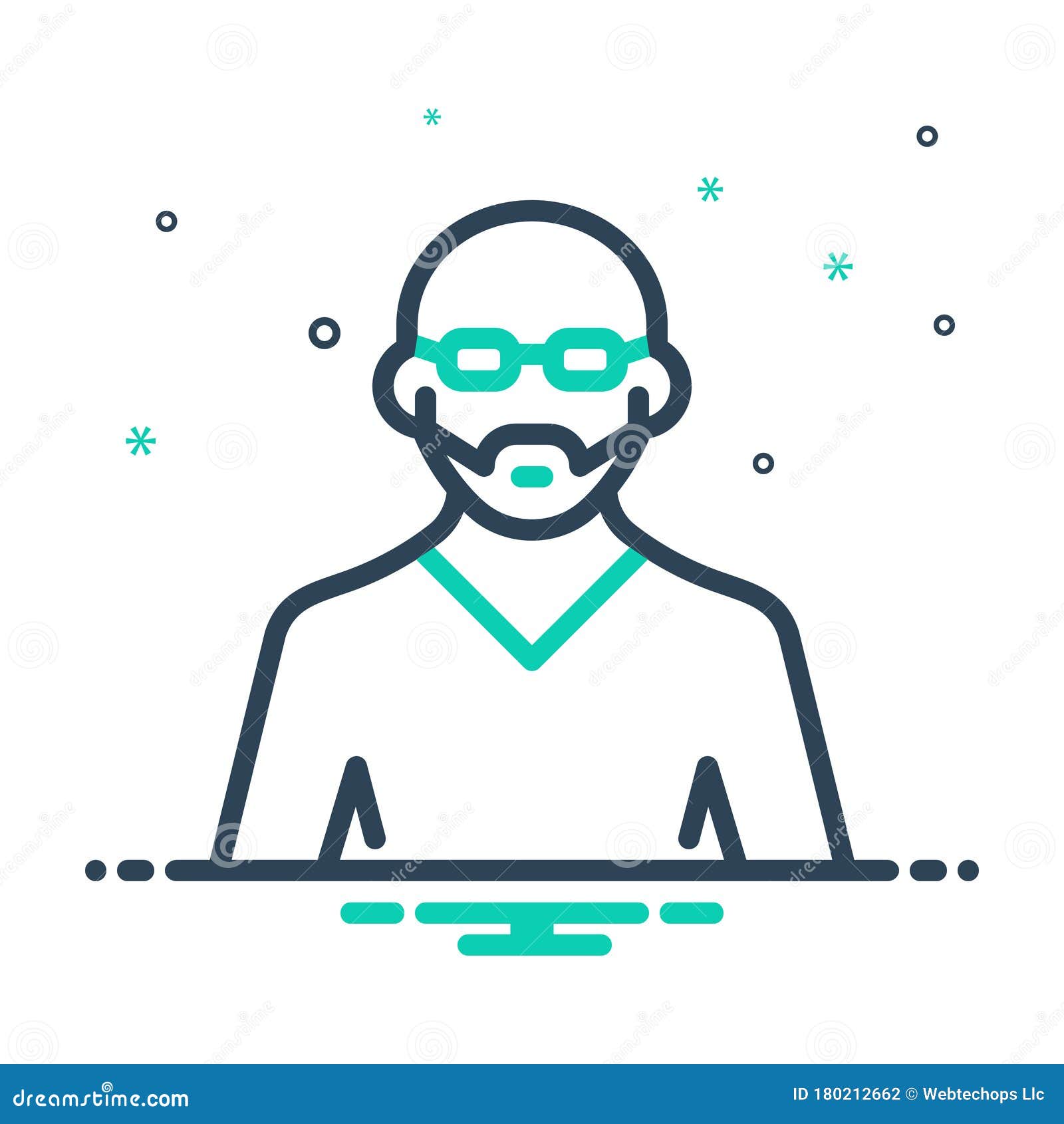 Mix Icon for Uncle, Person and Adult Stock Vector - Illustration of ...