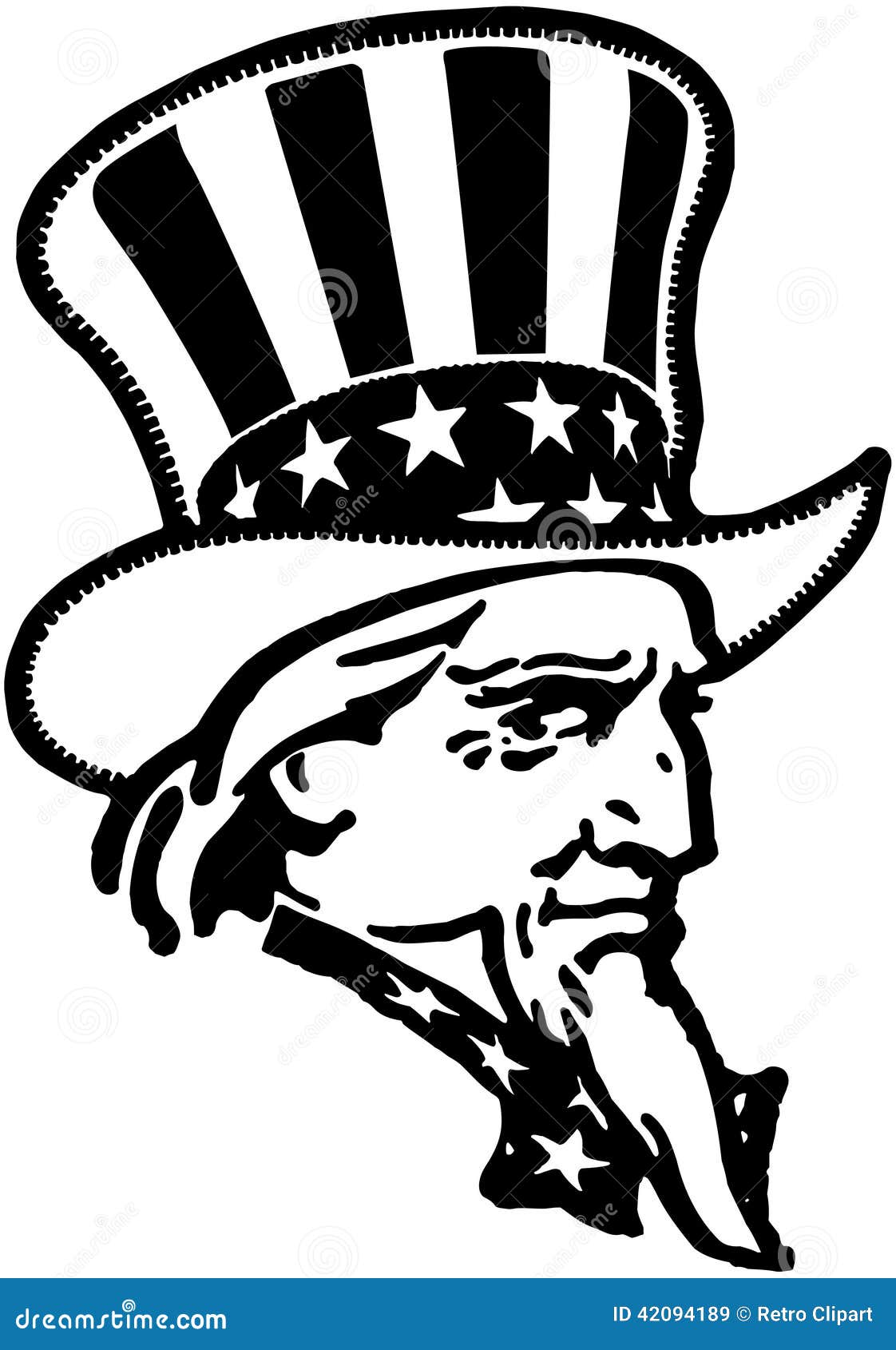 Uncle Sam stock vector. Illustration of american, drawings - 42094189