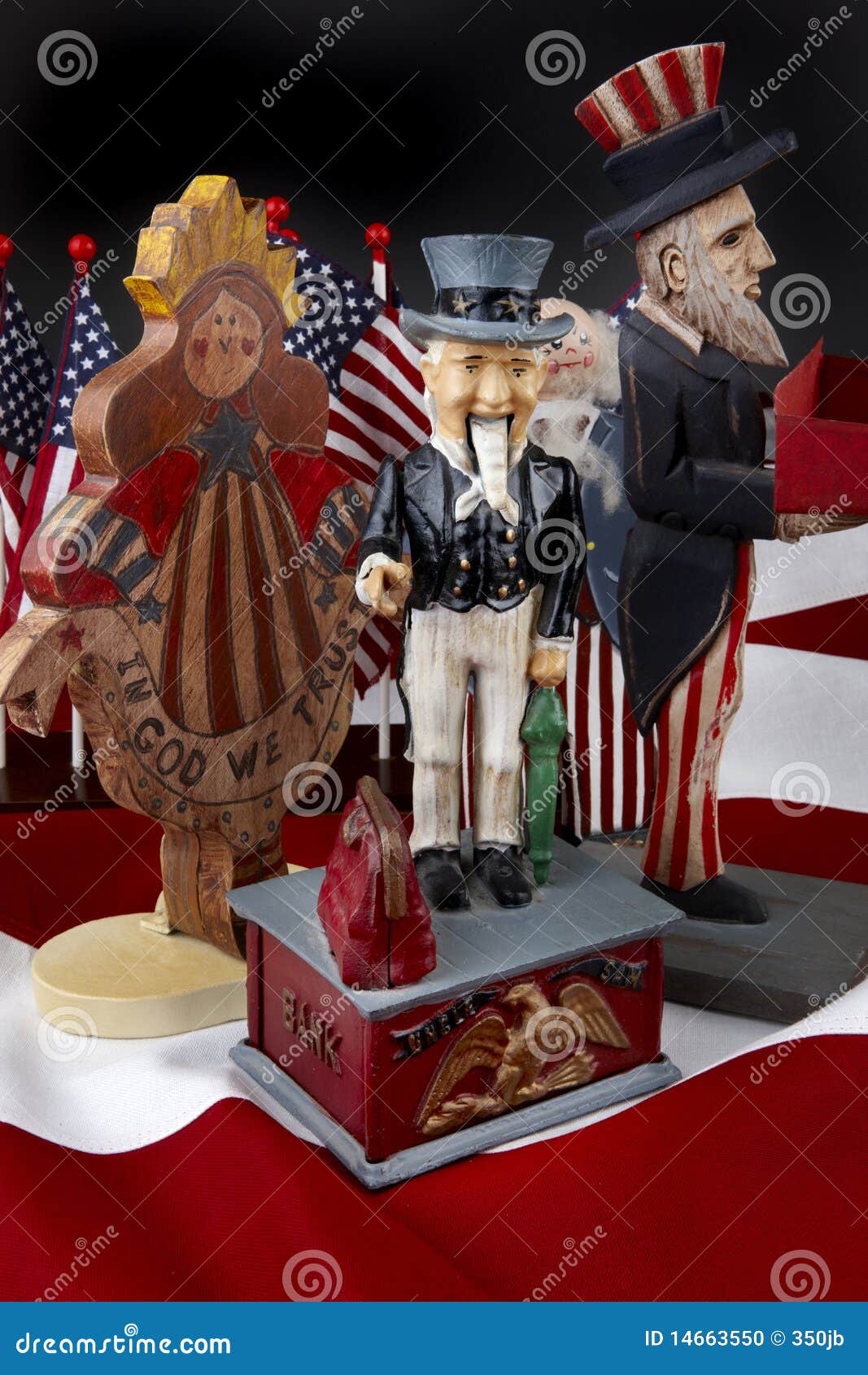 Uncle Sam Antique stock photo. Image of flag, american - 14663550