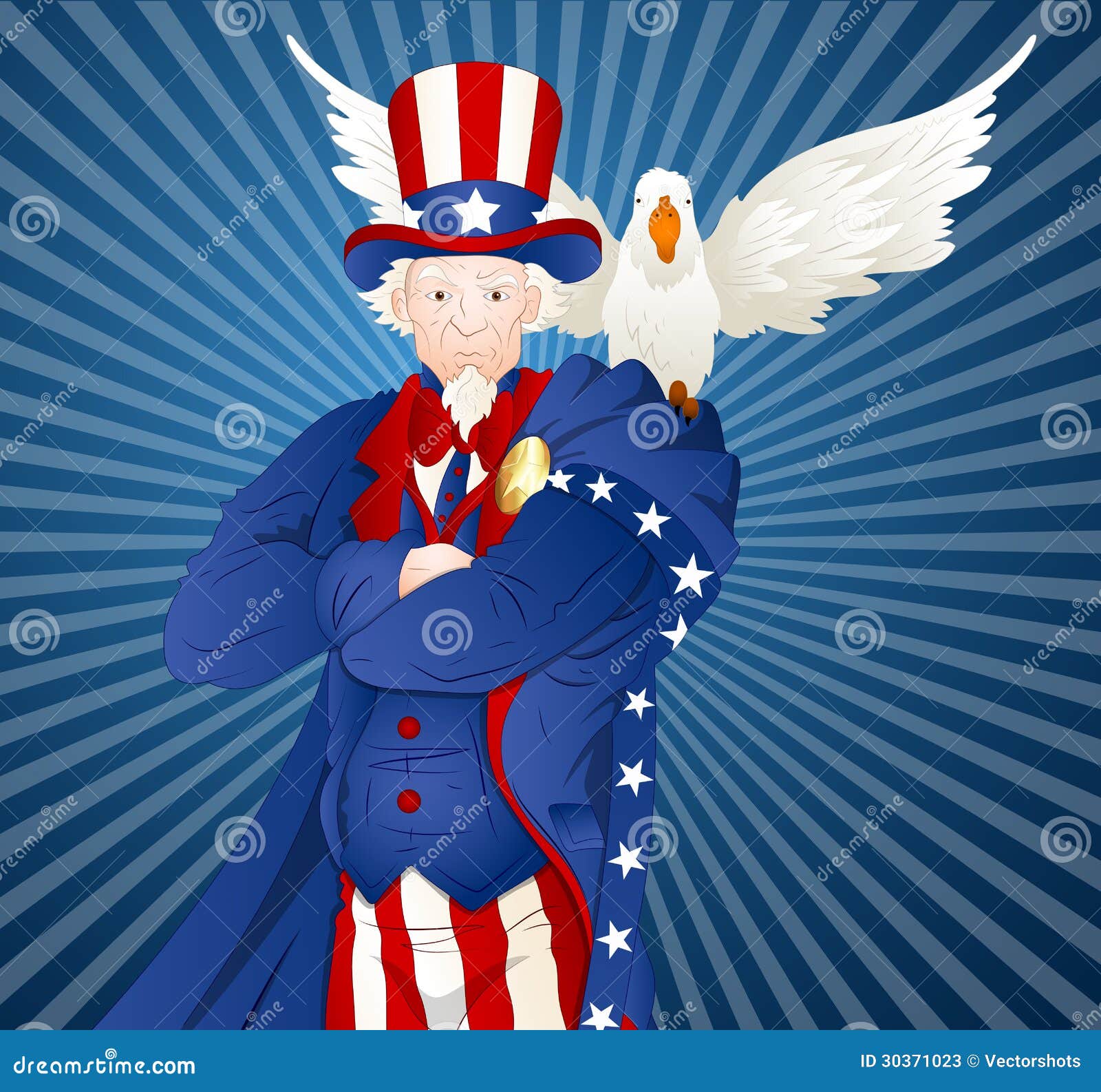 Uncle Sam Full Body Vector