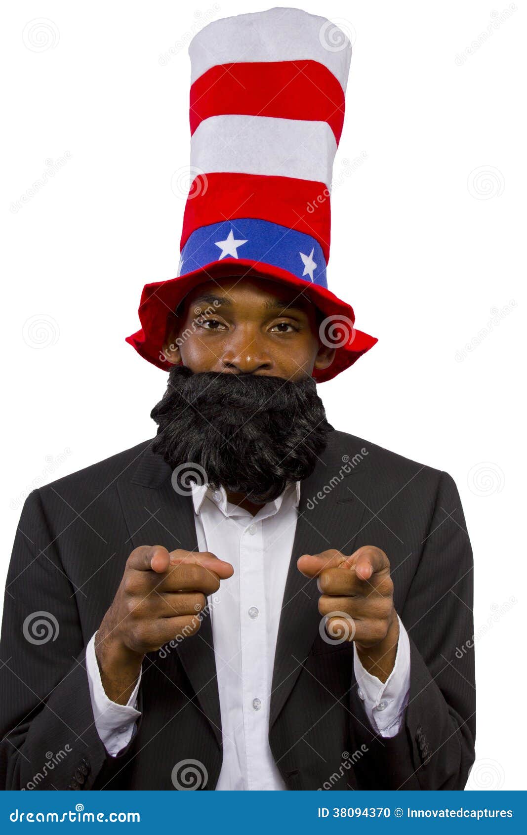 Uncle Sam stock photo. Image of african, male, africanamerican - 38094370