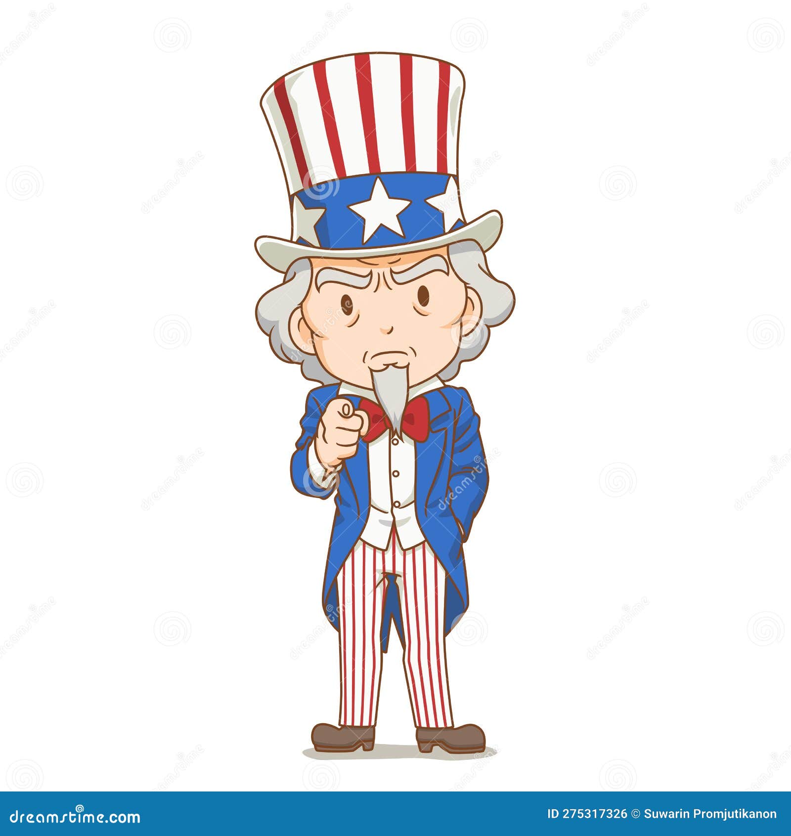 Uncle Sam. stock vector. Illustration of american, finger - 275317326