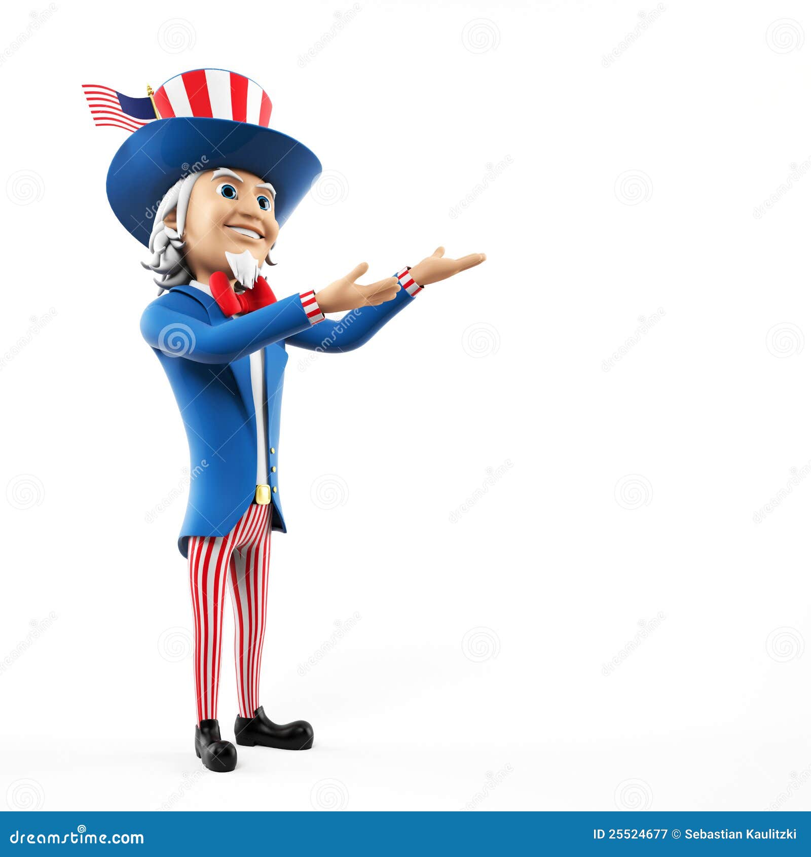 Uncle sam character stock illustration. Illustration of pointing - 25524677